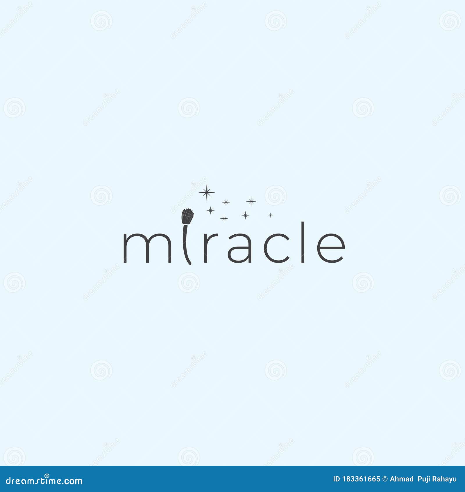 Miracle Logotype Logo Design Template Stock Illustration - Illustration ...
