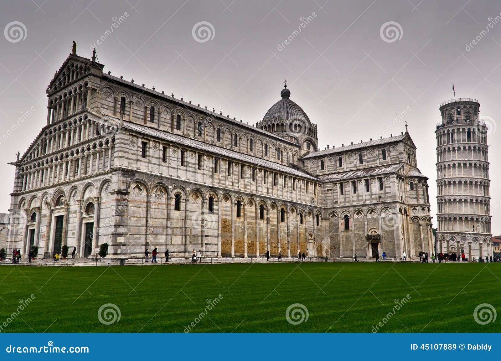 Miracle Square in Pisa editorial stock image. Image of attraction ...