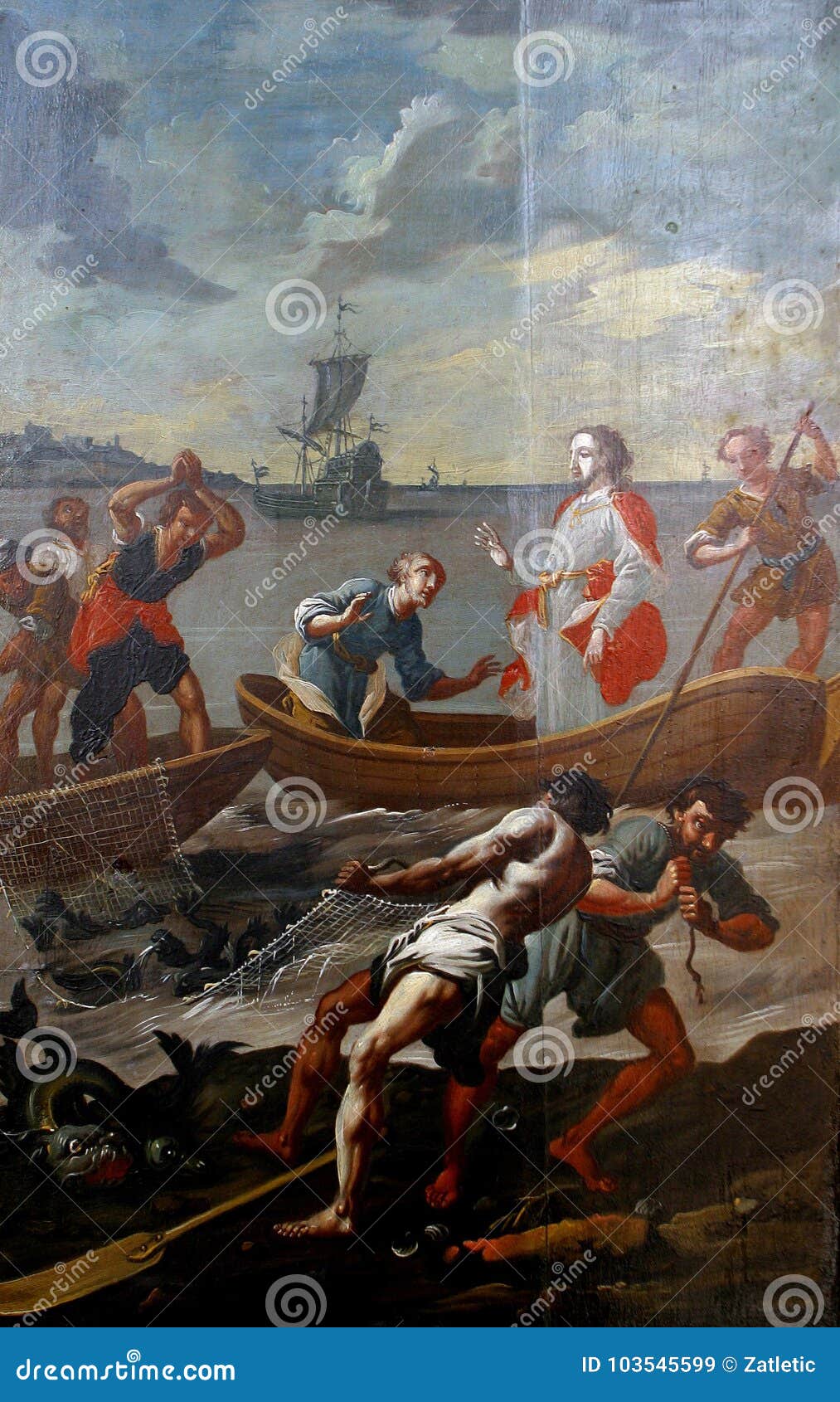 Miracles Attributed To Jesus, First Miraculous Catch Of Fish Royalty ...