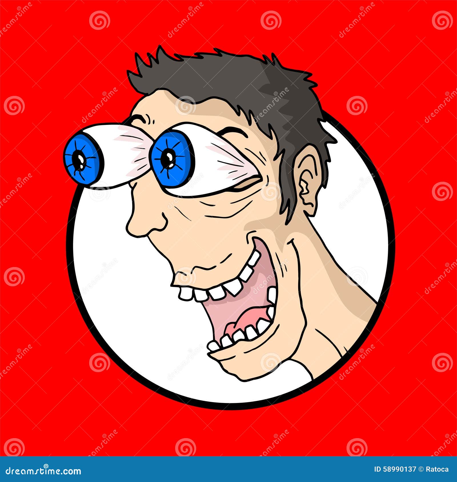Mirada del hombre ilustración del vector. Ilustración de cara - 58990137 Mirada del hombre ilustración del vector. Ilustración de cara - 58990137