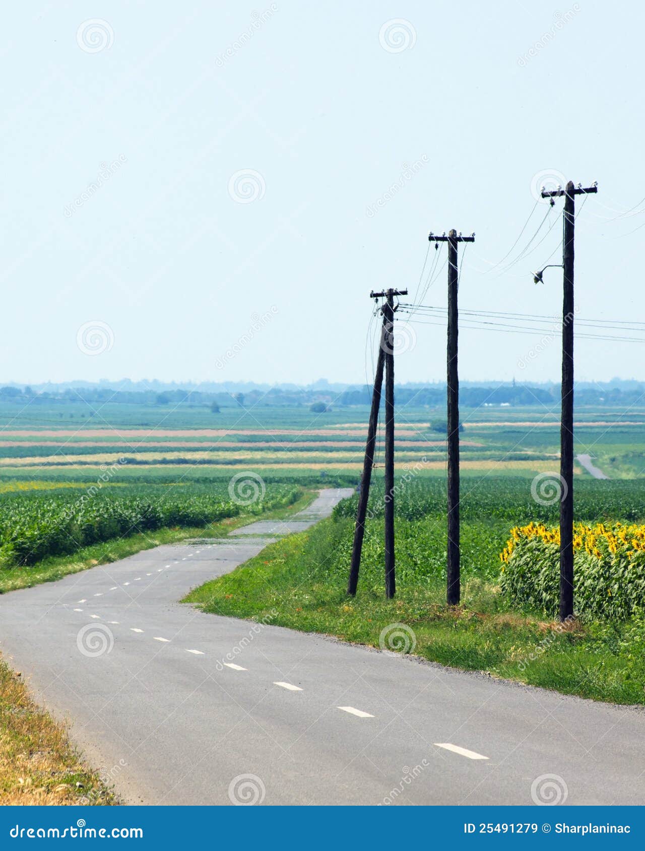 Mirage effect on hot road stock image. Image of journey - 25491279