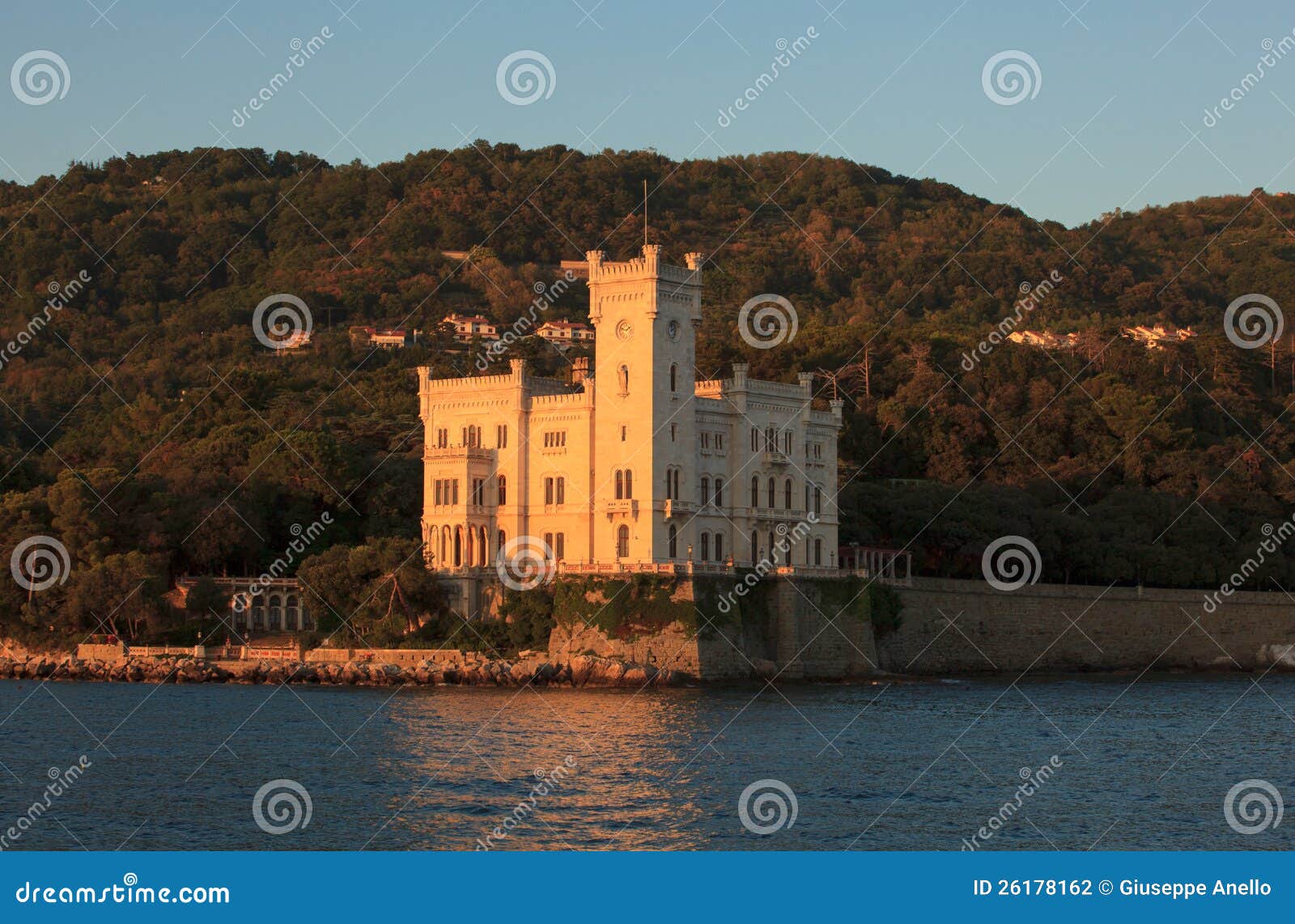 Miramare castle, Trieste stock photo. Image of structure - 26178162