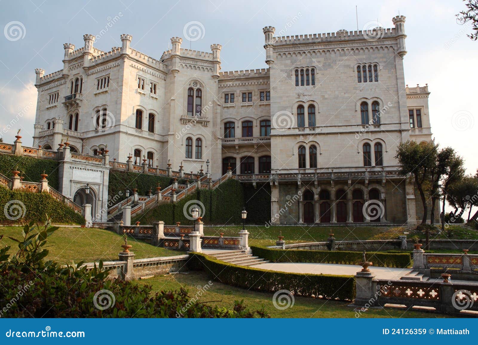 Miramare Castle in Trieste Italy Stock Image - Image of landmark, italy ...