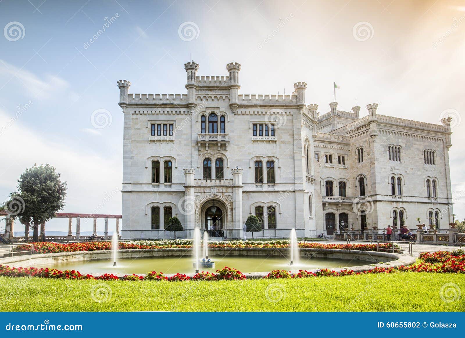 Miramare Castle, Trieste, Italy Stock Photo - Image of architecture ...