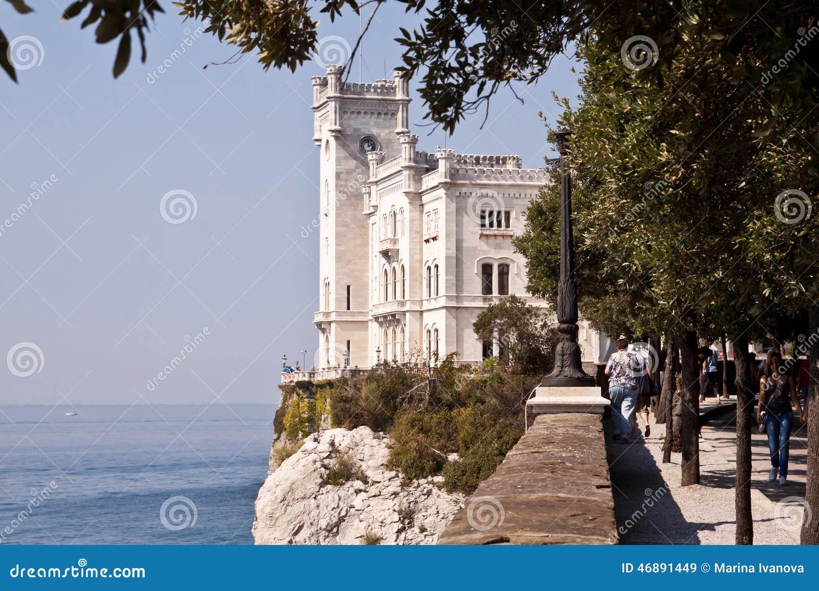 Miramare Castle in Trieste (Italy) Editorial Stock Image - Image of ...