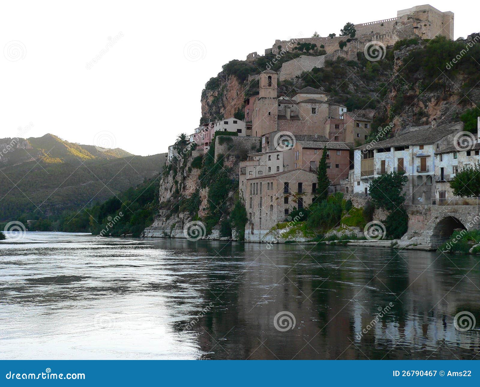 Miravet, Tarragona ( Spain ) Stock Image - Image of fortress, landmark ...