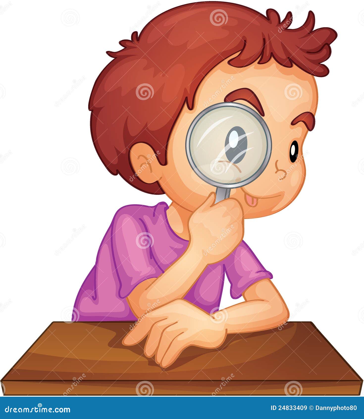 Mire más cerca ilustración del vector. Ilustración de observar - 24833409