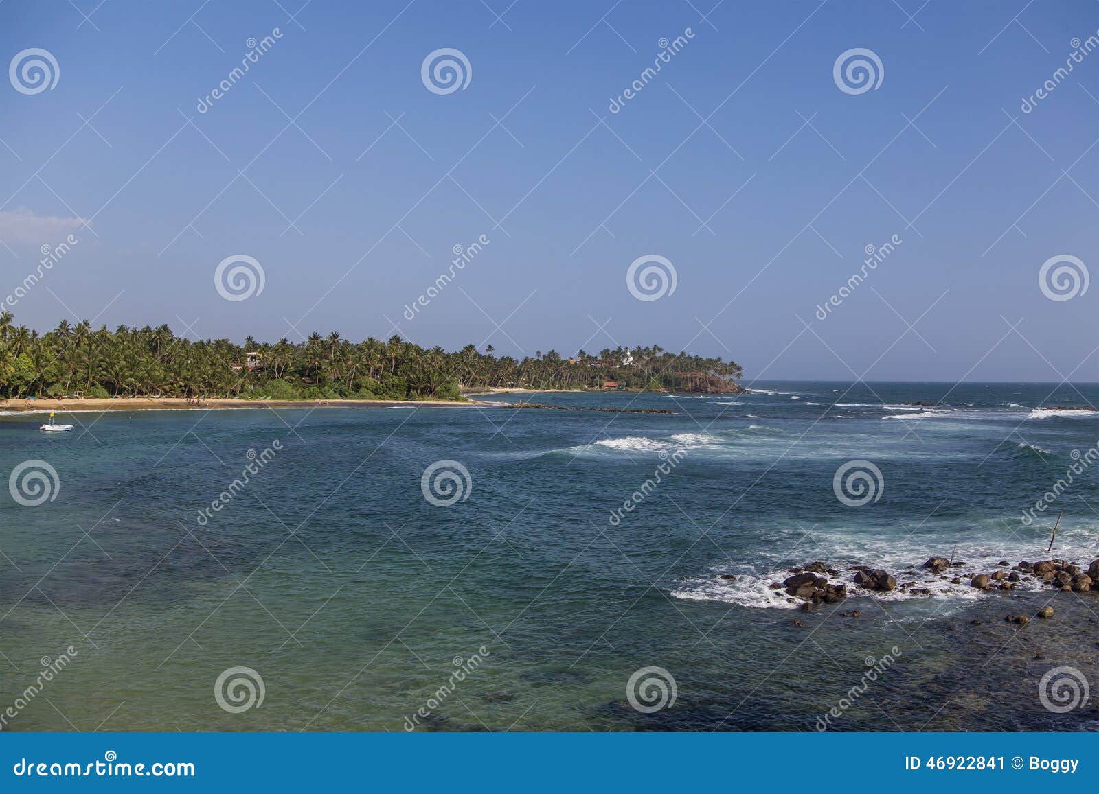 Mirissa beach at Sri Lanka stock image. Image of holiday - 46922841