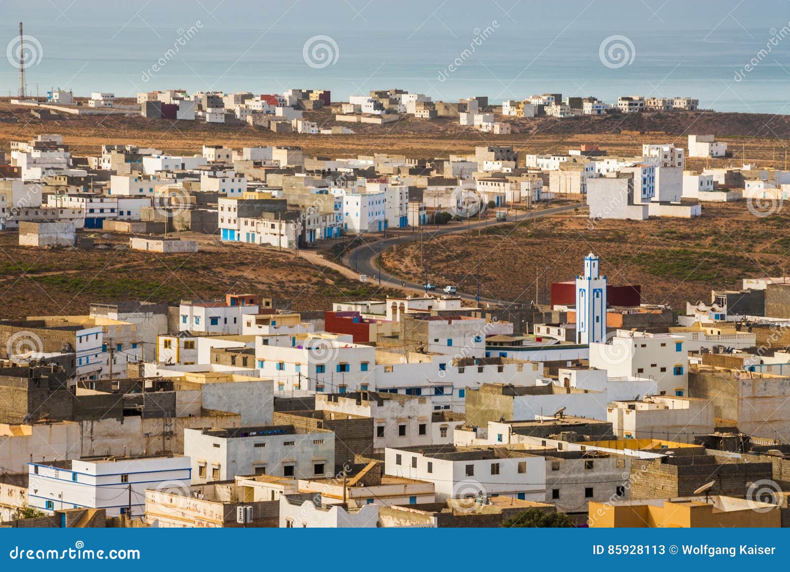 Mirleft, Morocco stock image. Image of morocco, town - 85928113