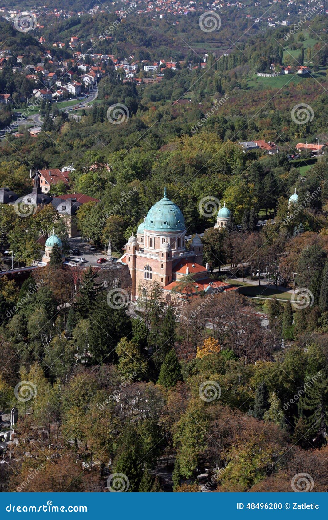 Mirogoj cemetery in Zagreb stock photo. Image of ancient - 48496200