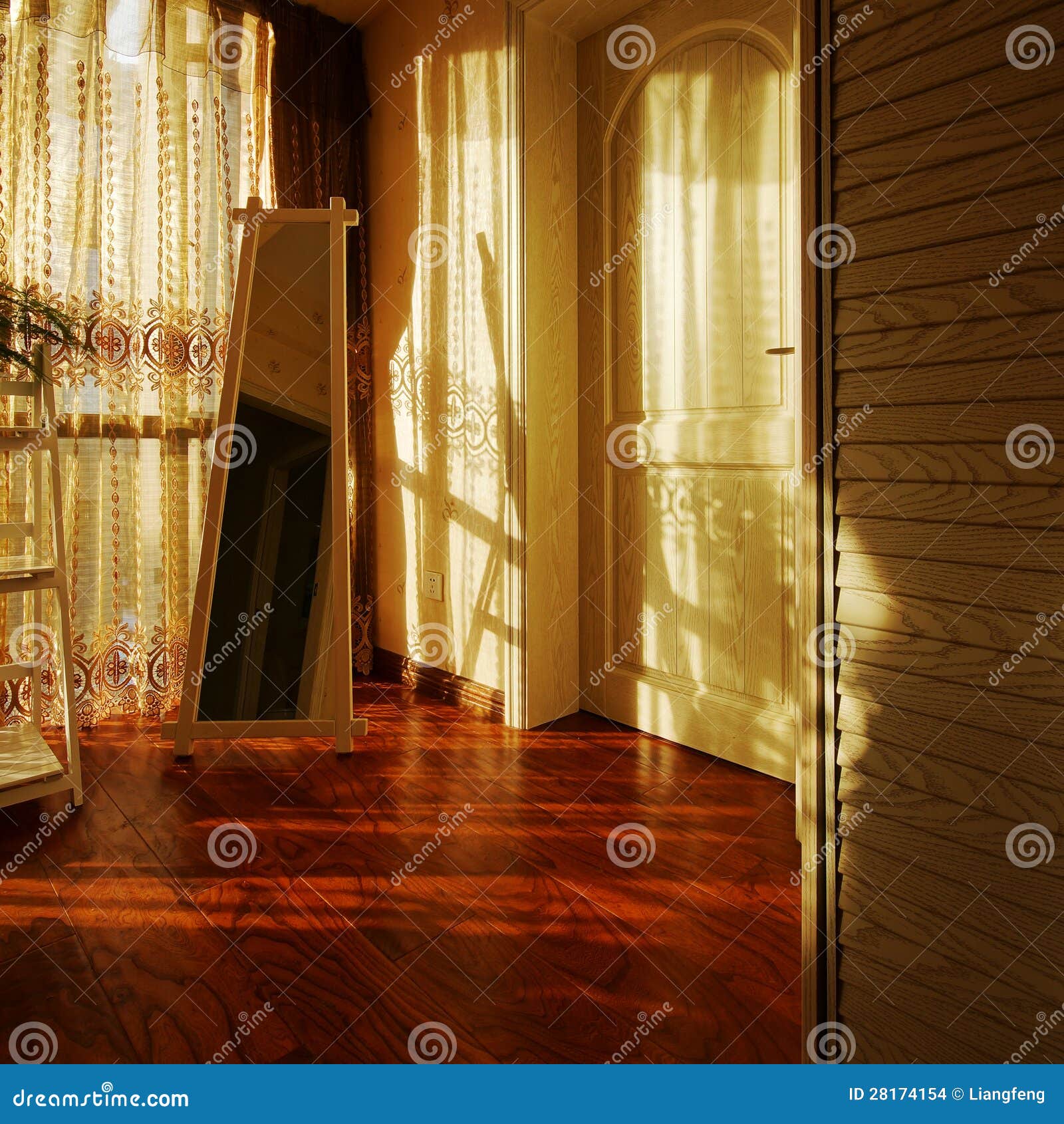 Mirror stock photo. Image of room, curtain, furniture - 28174154