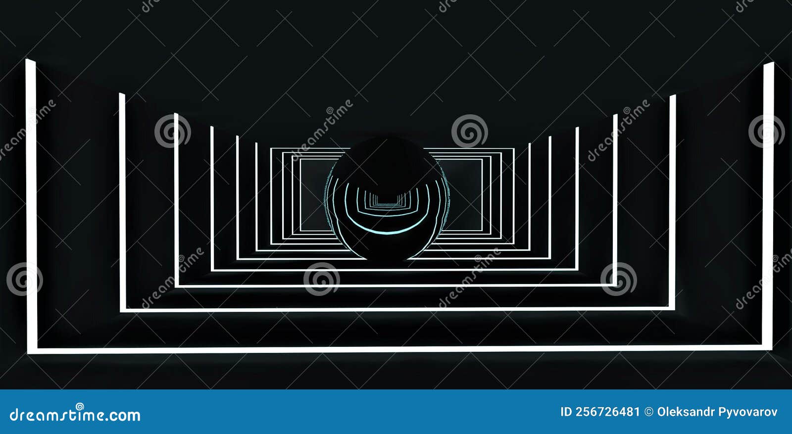 Mirror Is Rectangular Insulated. Realistic Rectangular Mirror Frame ...