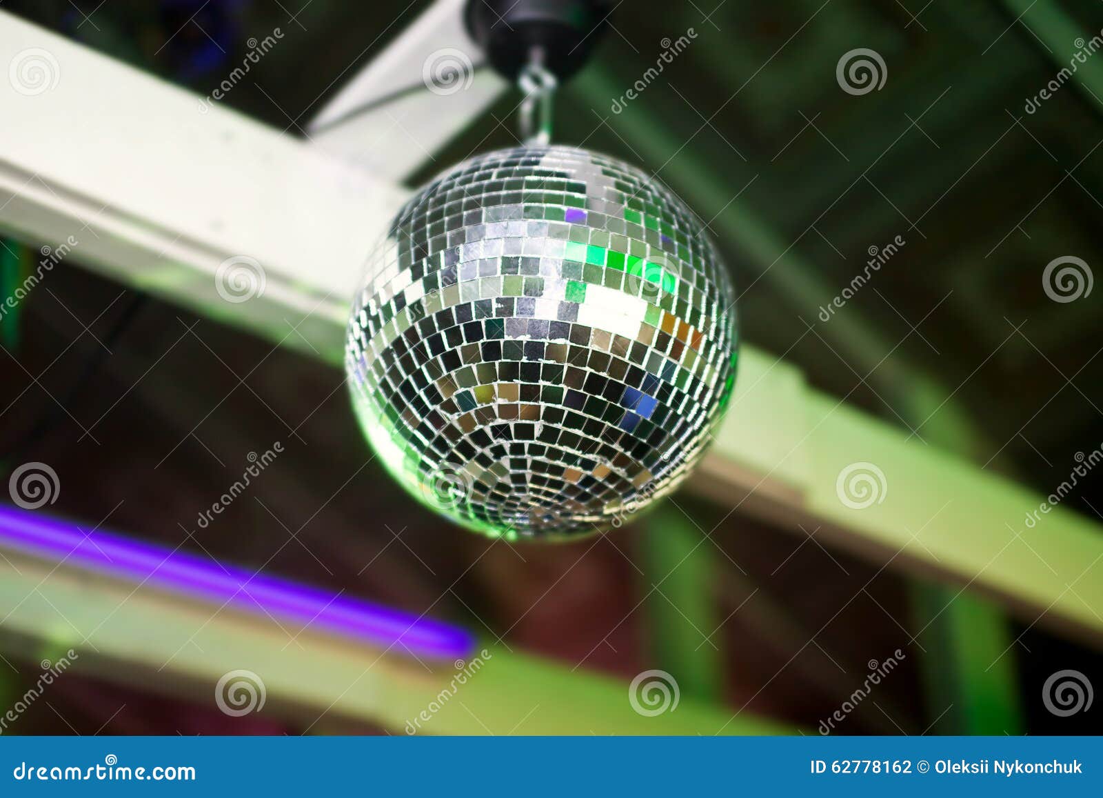 Mirror Ball Rolling in the Night Club Stock Photo - Image of equipment ...