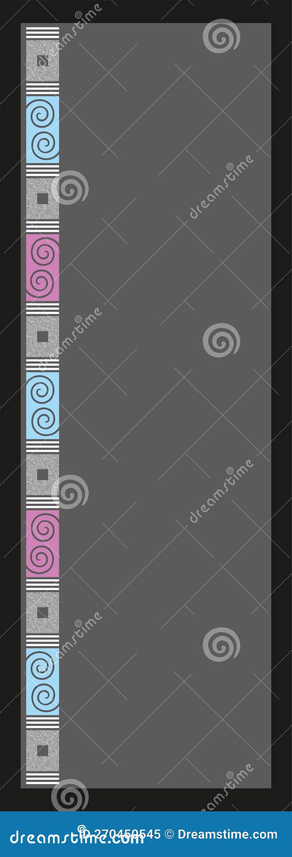 Mirror Glass Border Design Cdr Vector 270450545