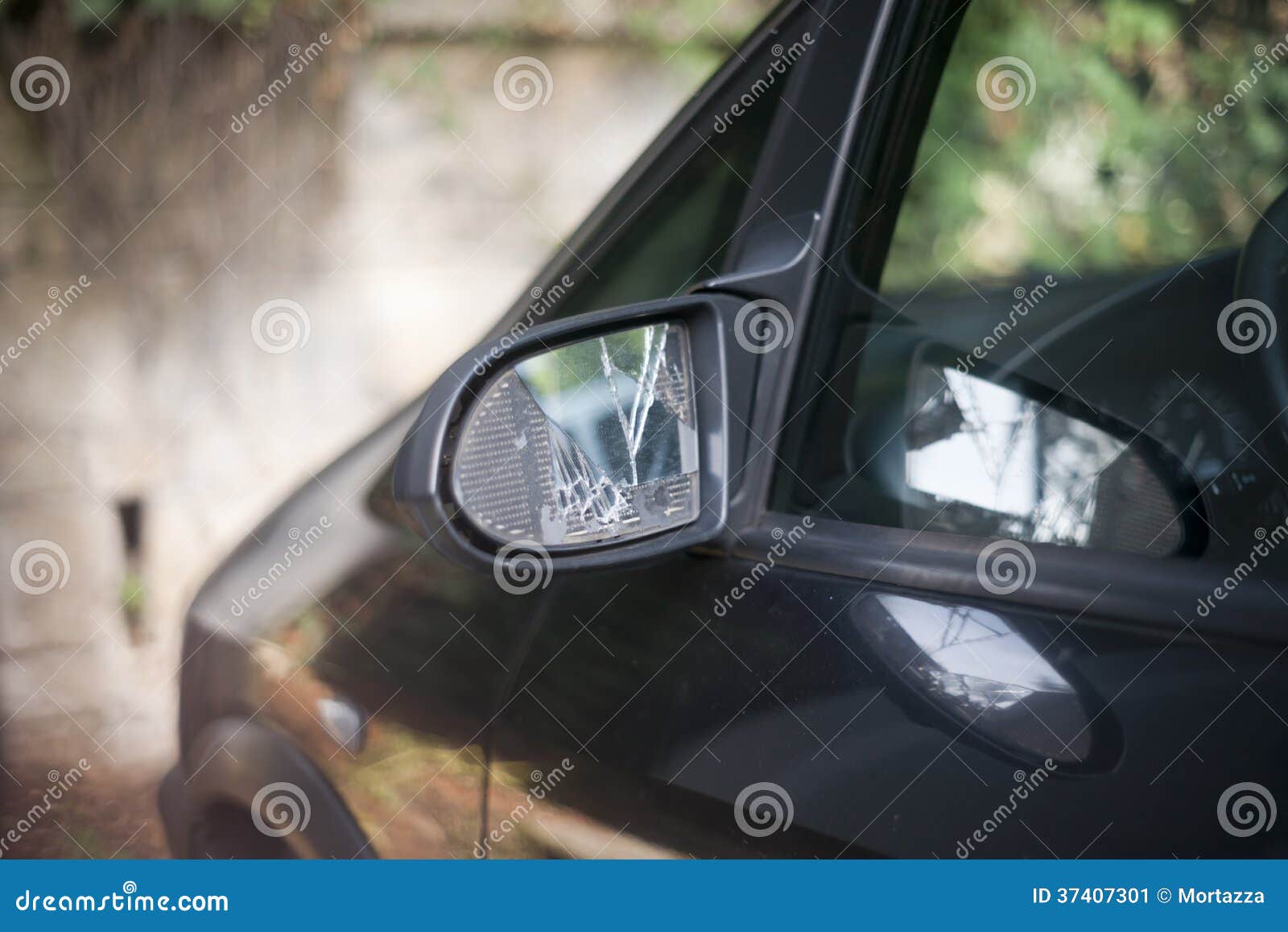 Mirror stock image. Image of crushed, bumper, destruction - 37407301
