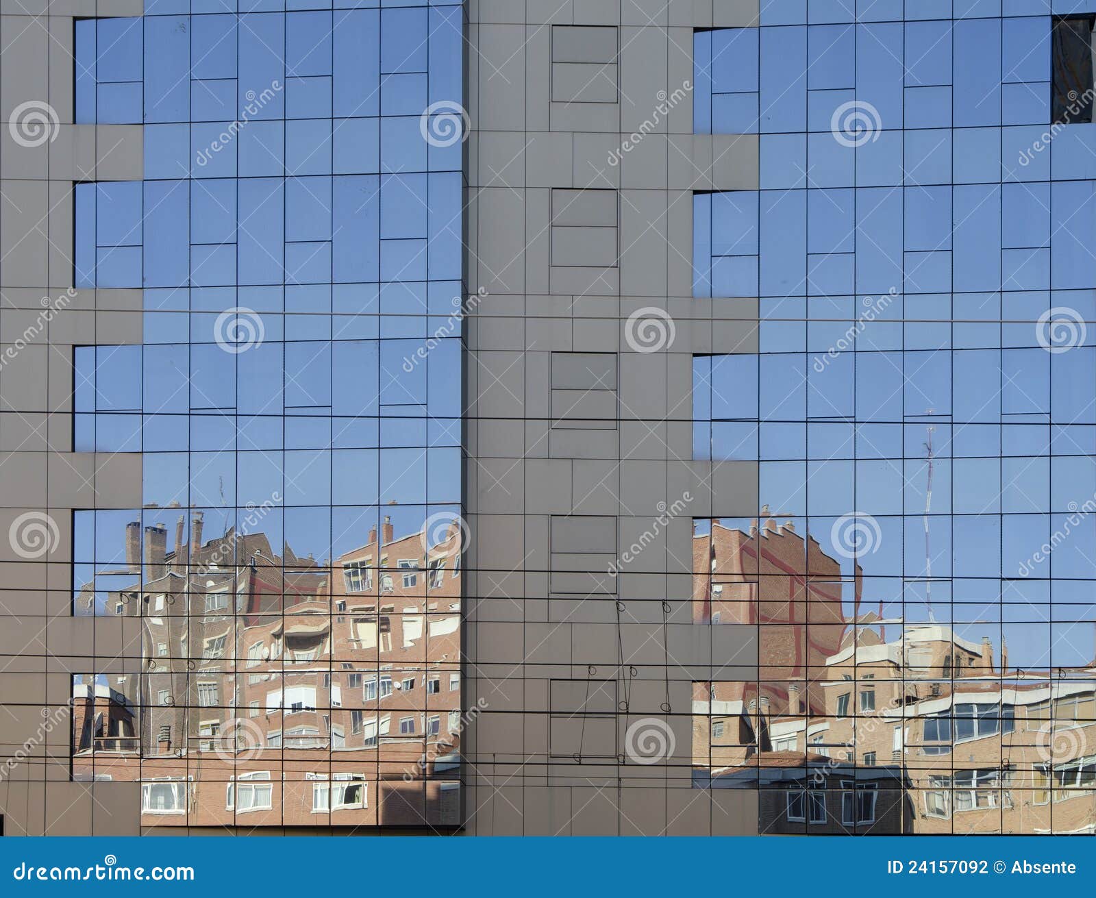 Mirror building stock photo. Image of blue, view, exterior - 24157092