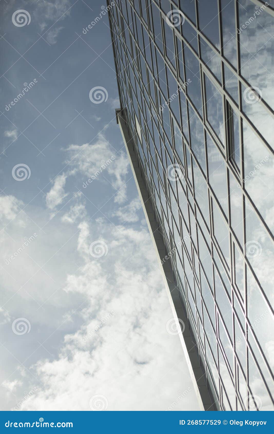 Mirror Building. Sky Will Be Reflected in Glass of Building Stock Image ...