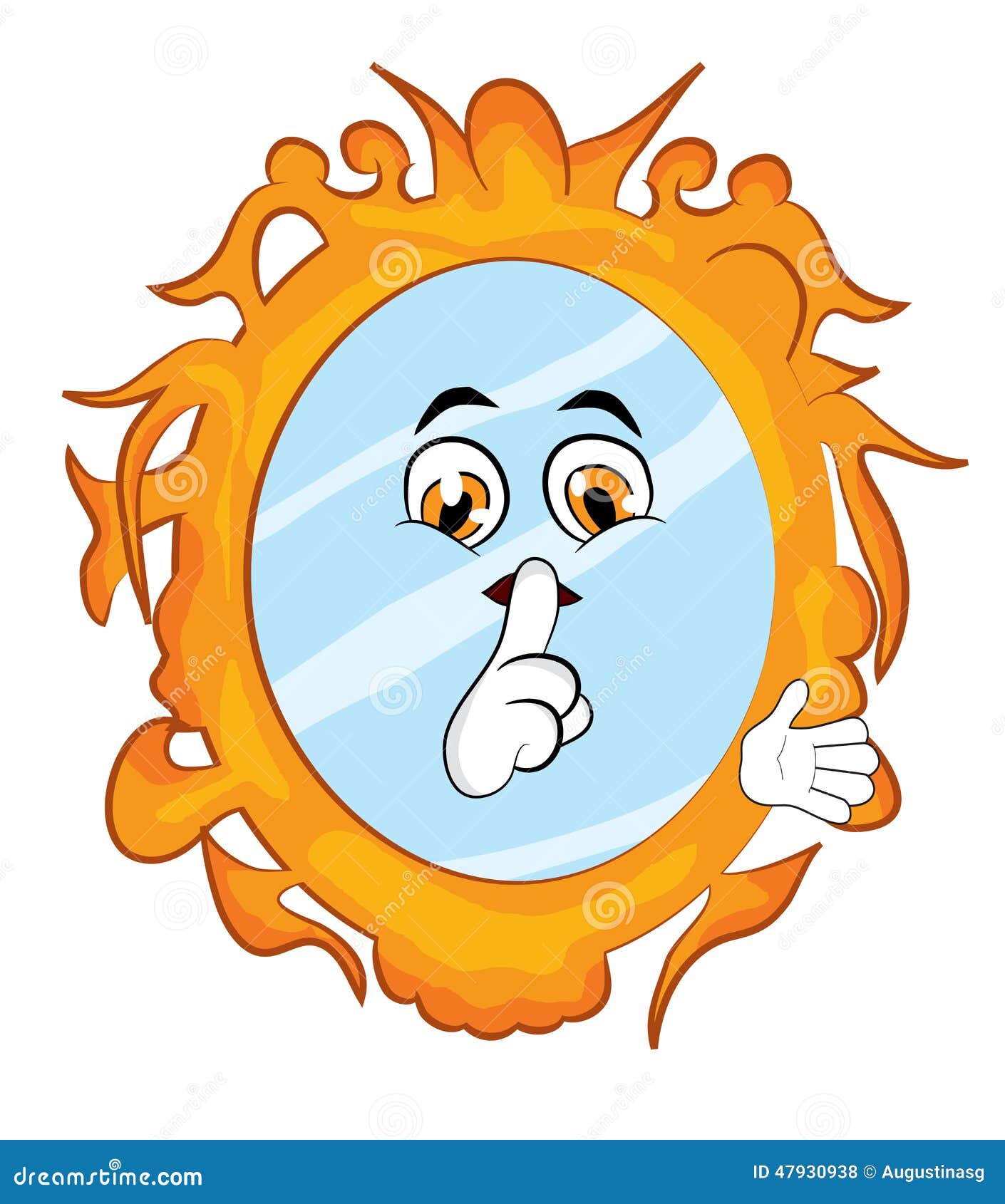 Mirror cartoon stock illustration. Illustration of icon - 47930938