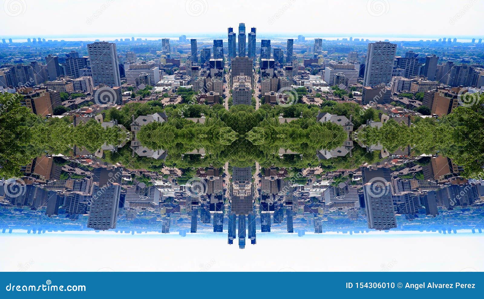 Mirror city Montreal stock photo. Image of architecture - 154306010