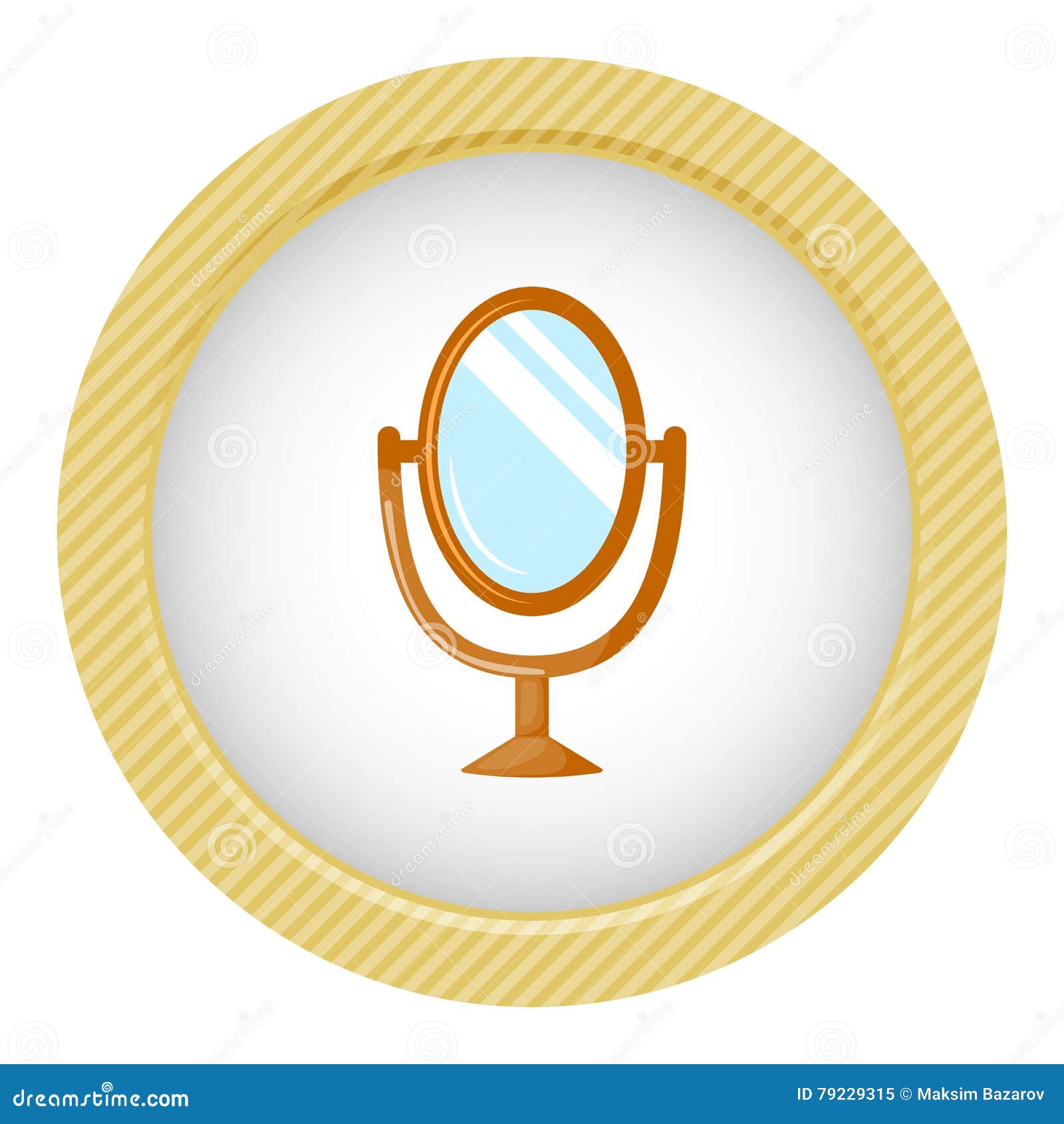 Mirror Colorful Parrot Cartoon Vector | CartoonDealer.com #38369139