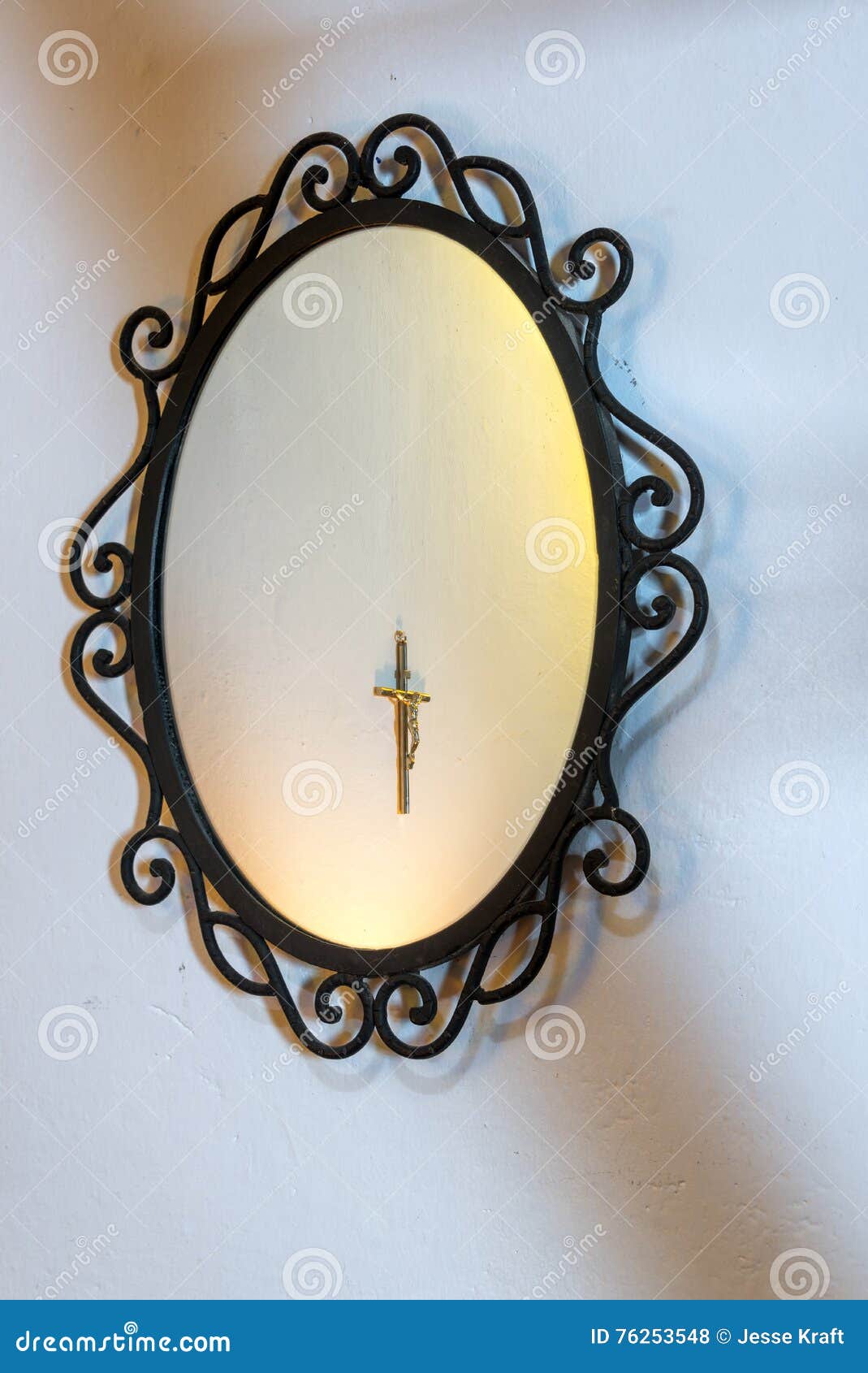 Mirror and Cross stock photo. Image of christian, reflection - 76253548