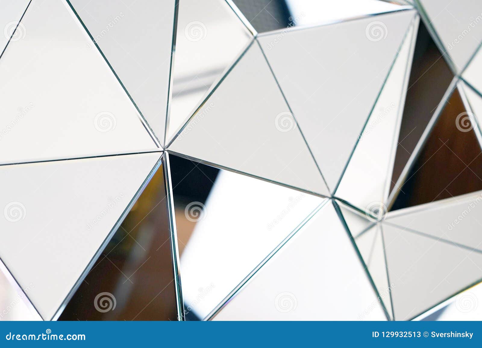 Abstract mirror. Close-up. stock image. Image of fresh - 129932513
