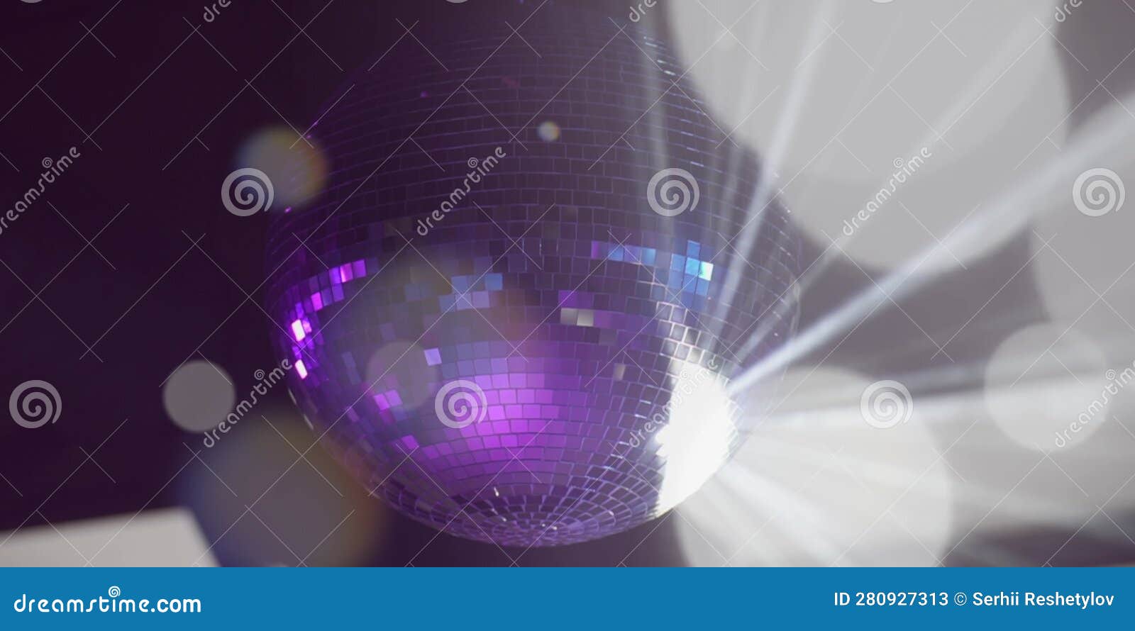Mirror Disco Ball in Rays Light Stock Video - Video of round, light ...