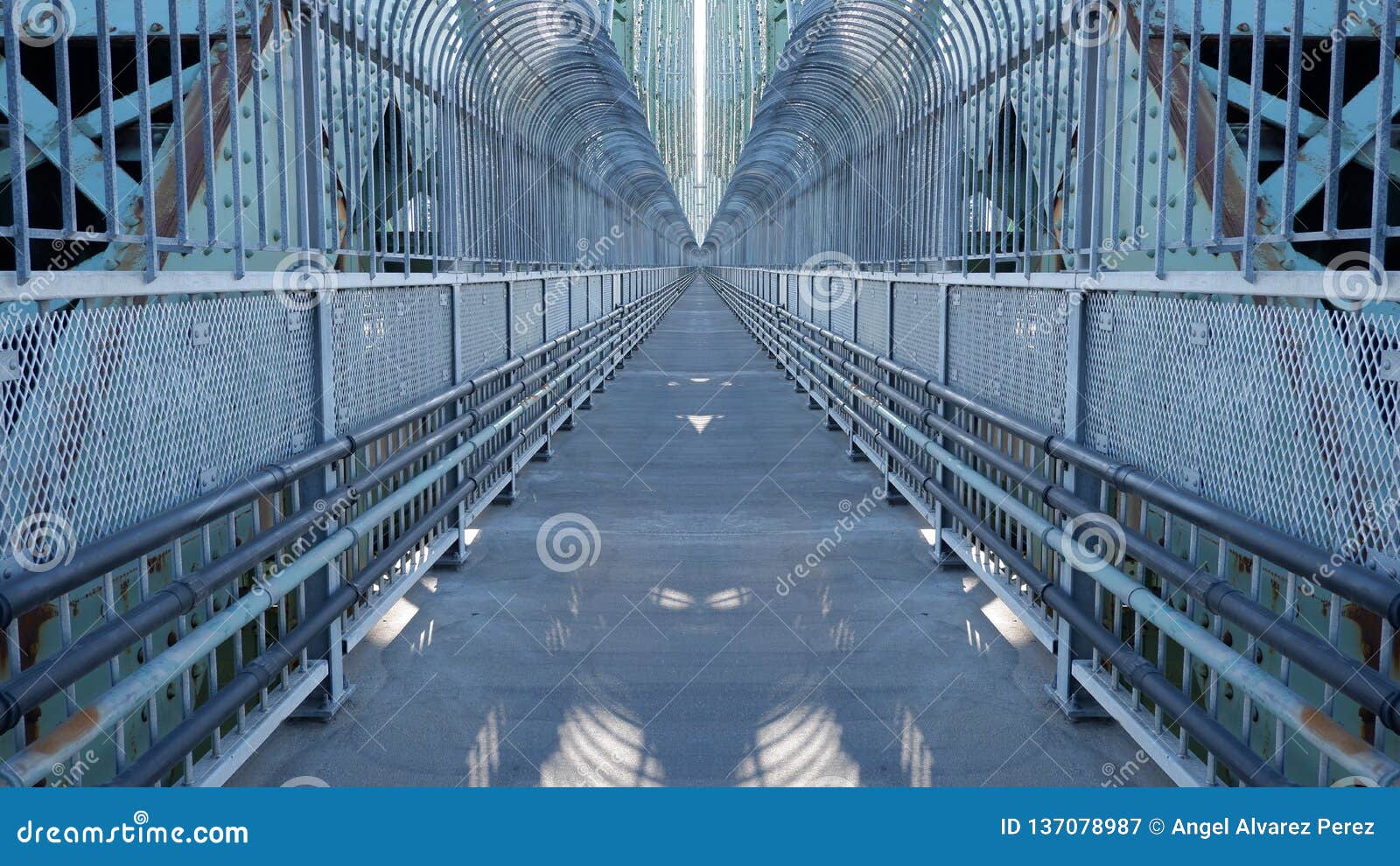 Mirror Effect on a Overpass Stock Illustration - Illustration of ...