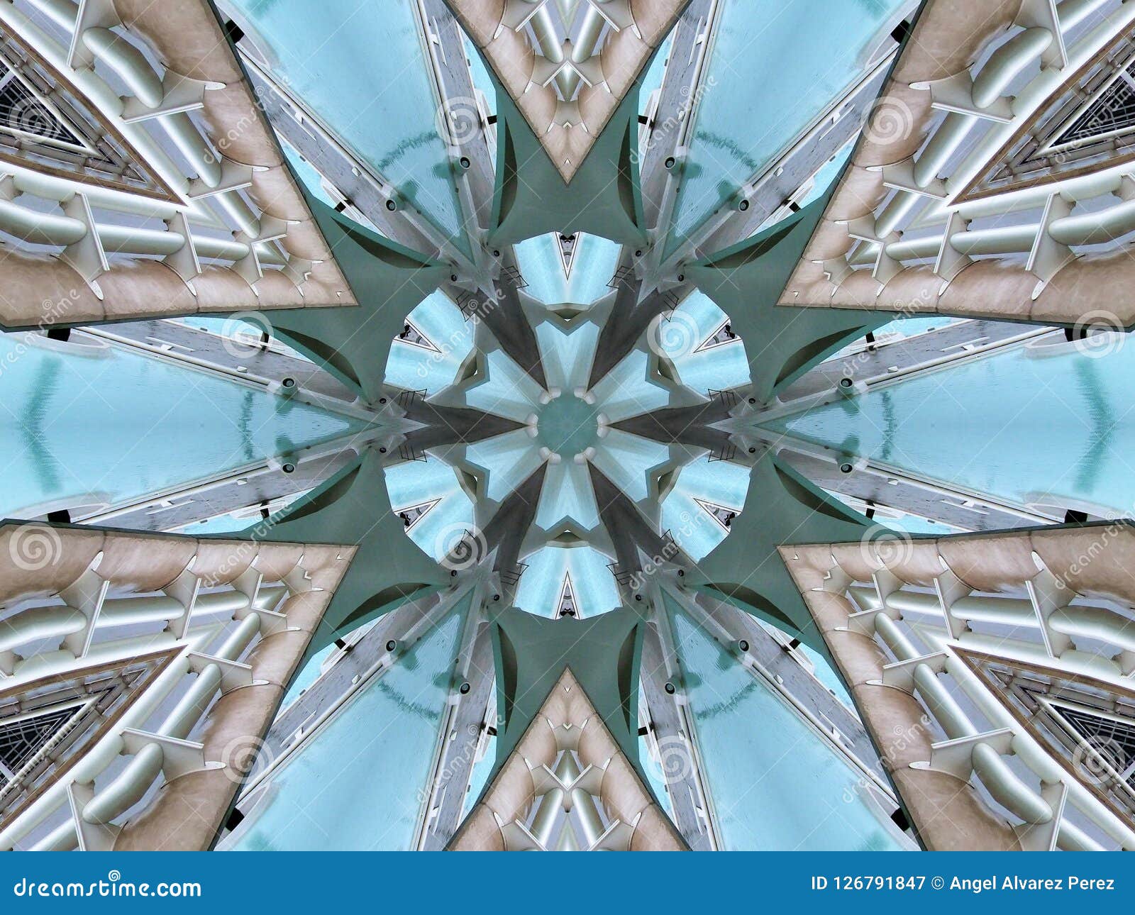 Mirror Effect between Two Bridges Stock Illustration - Illustration of ...