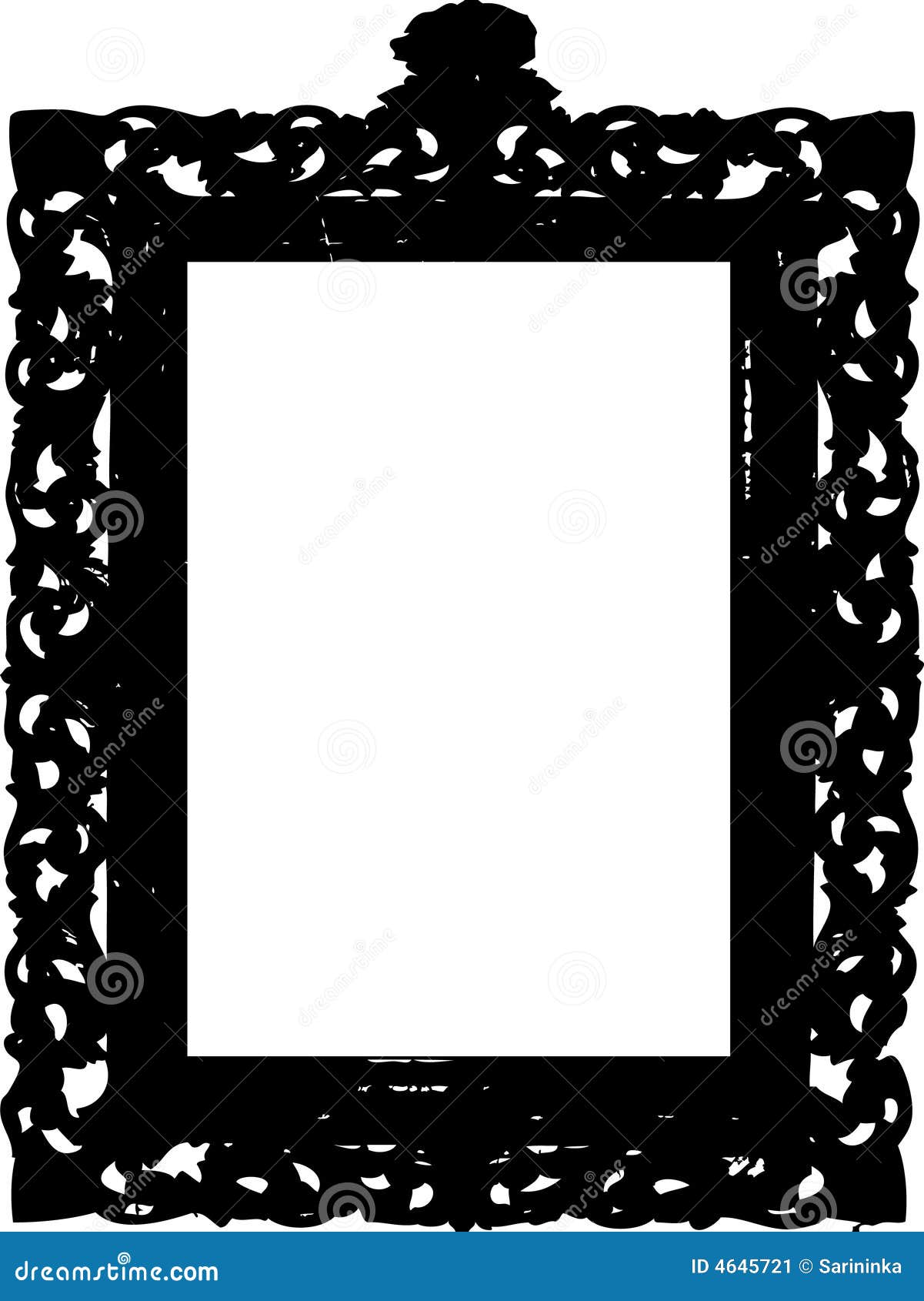 Mirror frame stock vector. Illustration of design, vector - 4645721