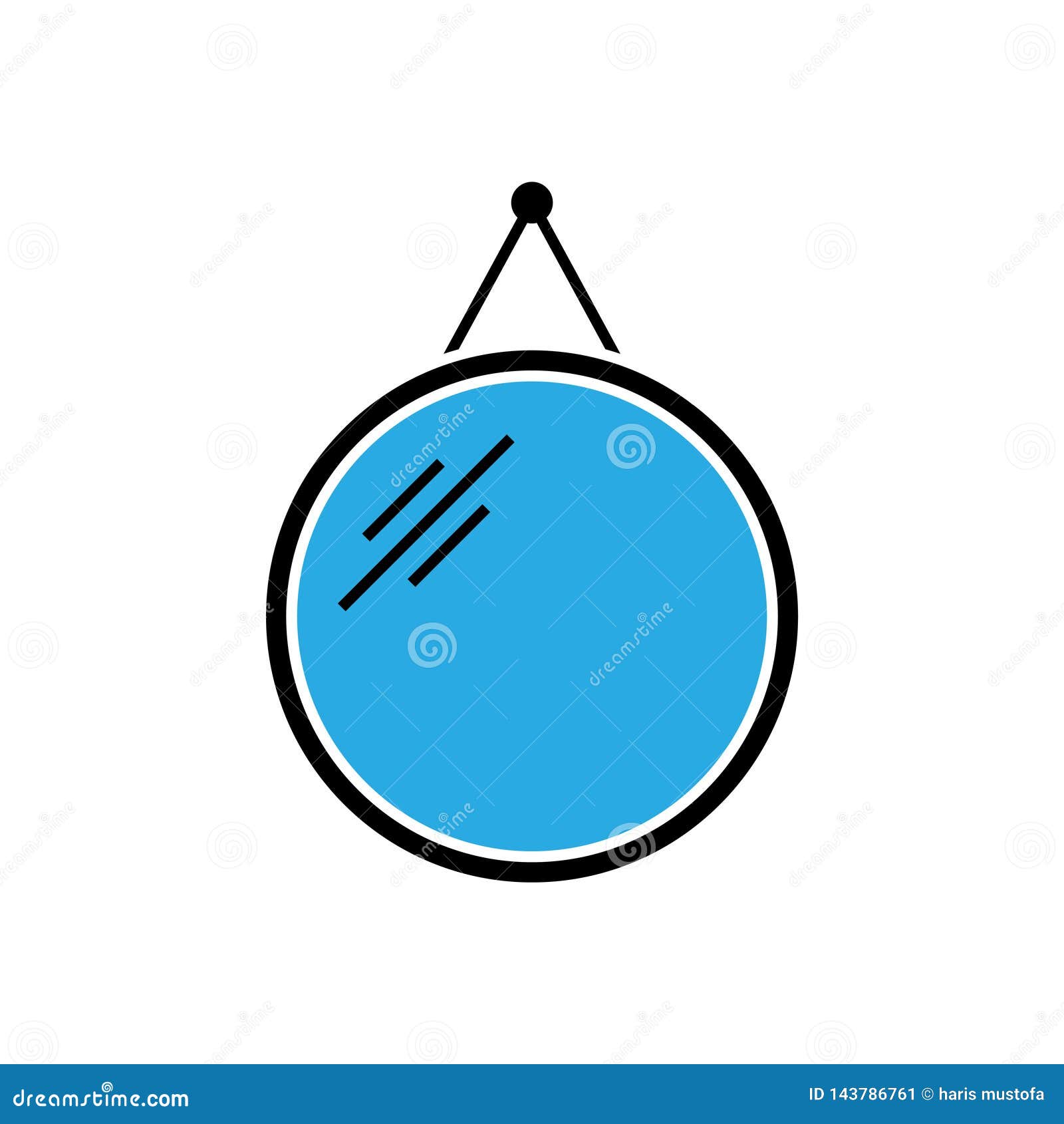 Mirror Graphic Design Template Vector Isolated Stock Vector ...