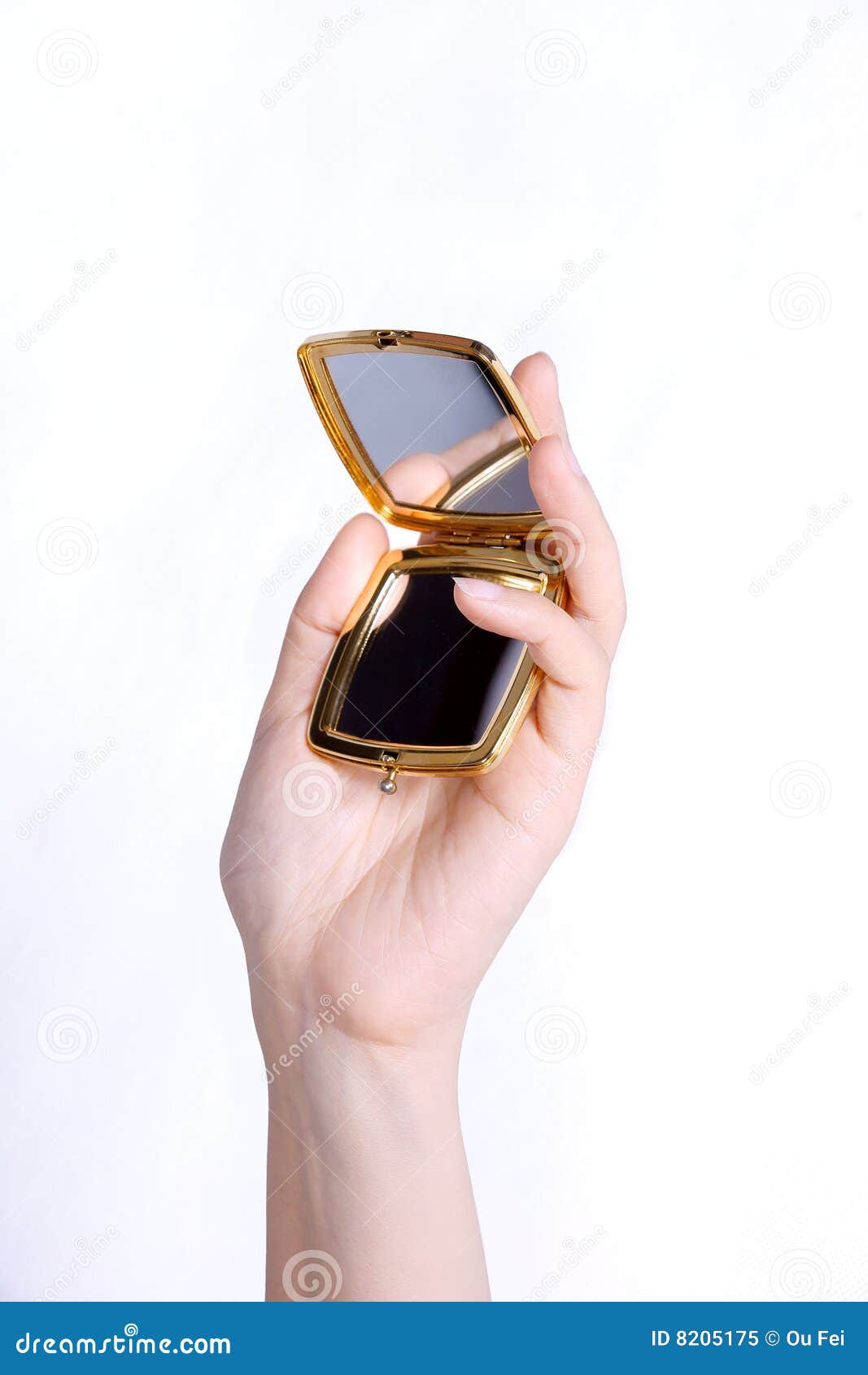 Mirror in hand stock image. Image of mirror, reflection - 8205175