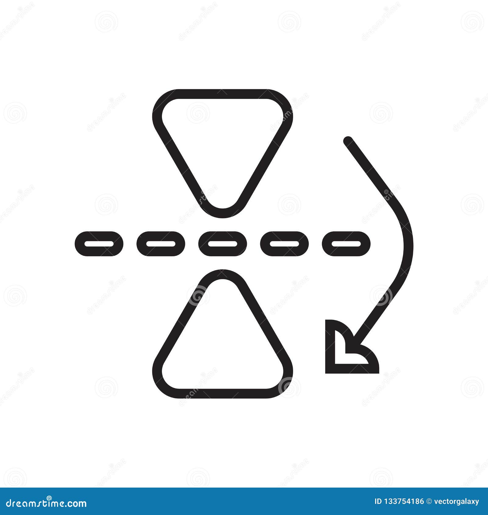 Mirror Horizontally Icon Vector Sign and Symbol Isolated on White ...