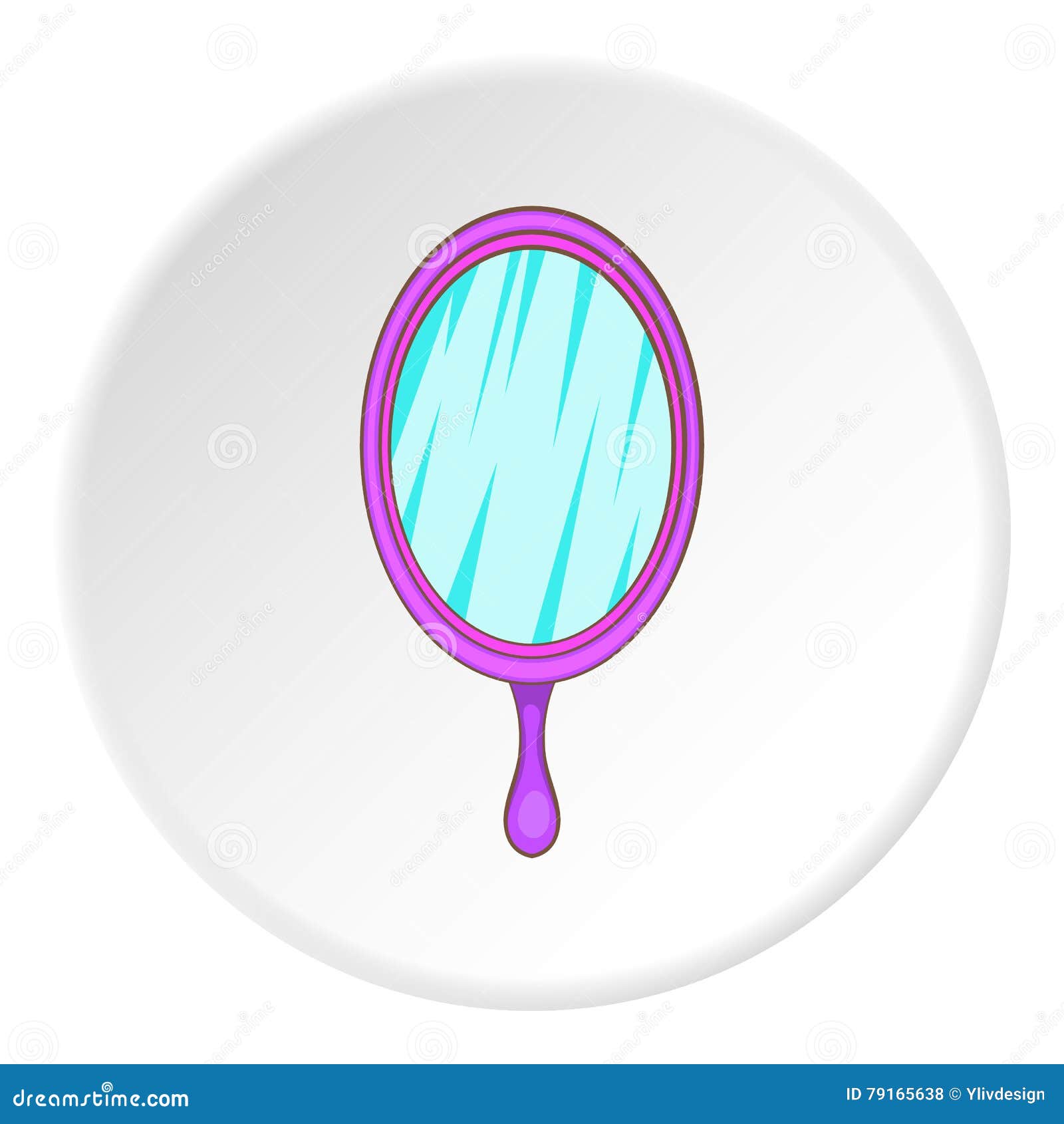 Mirror icon, cartoon style stock vector. Illustration of element - 79165638