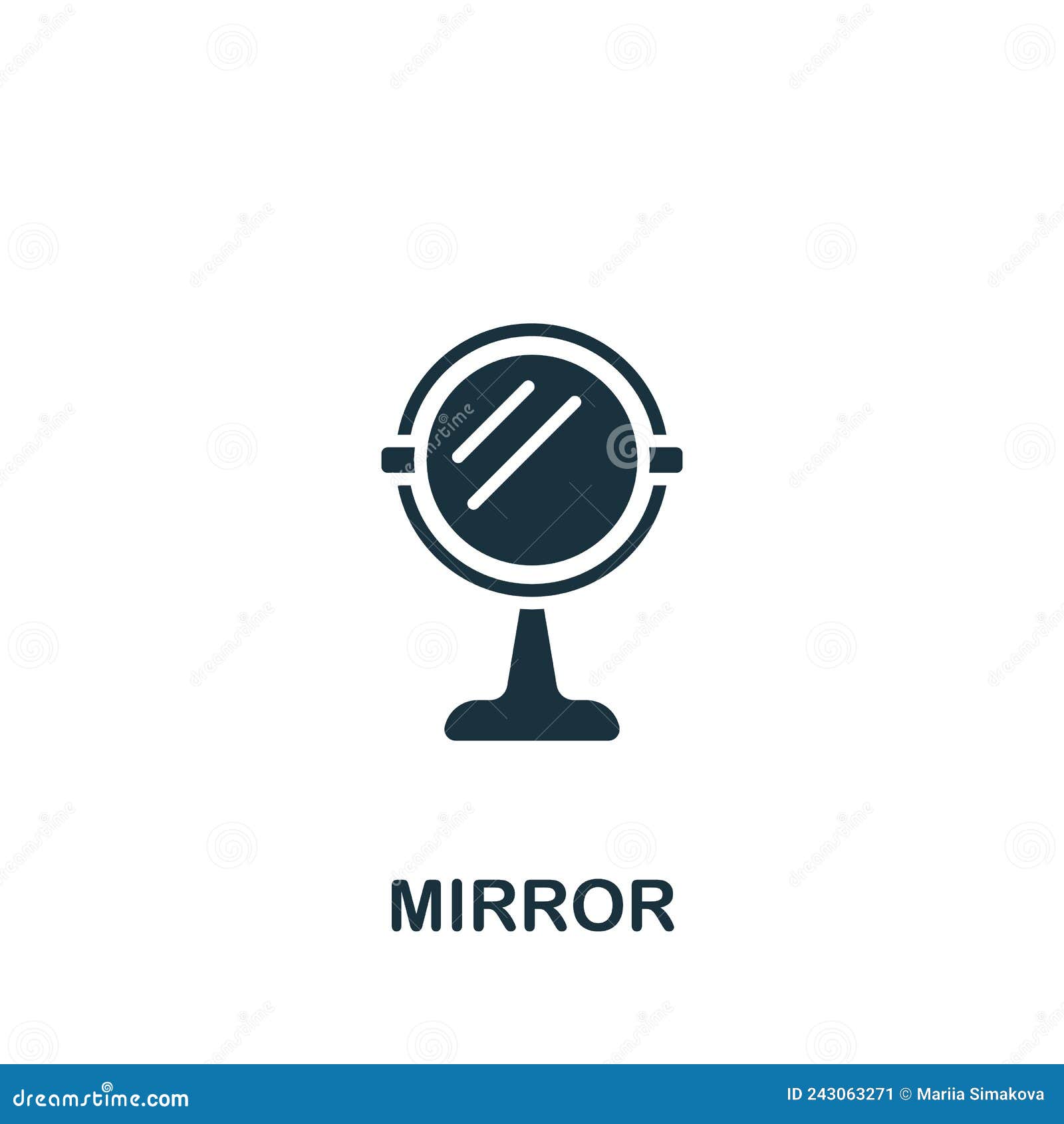 Mirror Icon. Monochrome Simple Icon for Templates, Web Design and ...