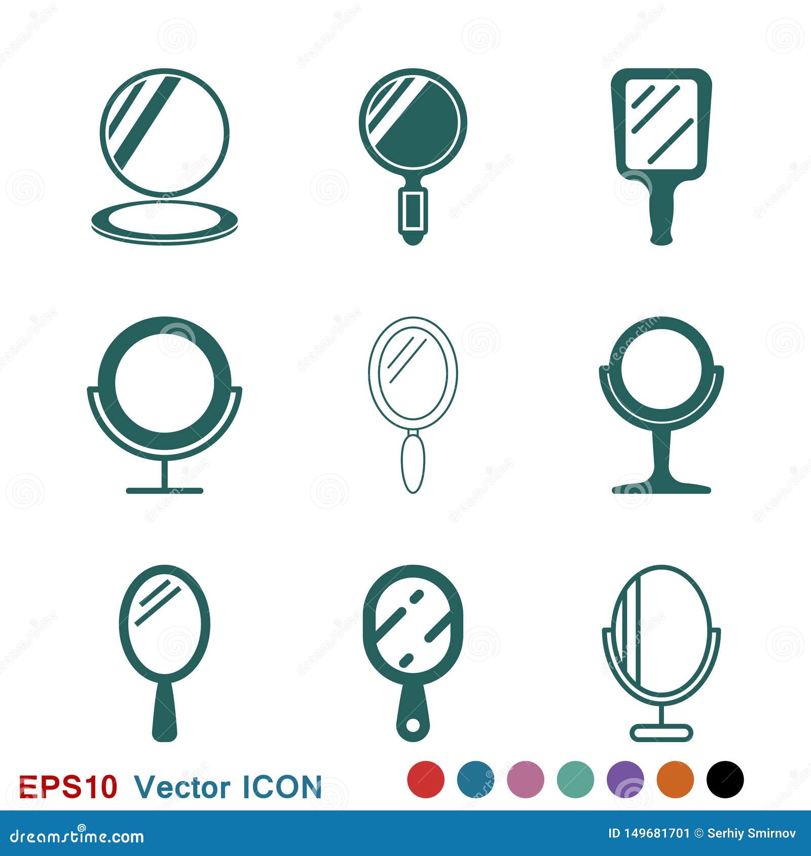 Mirror Icon Vector Logo, Illustration, Vector Sign Symbol for Design ...