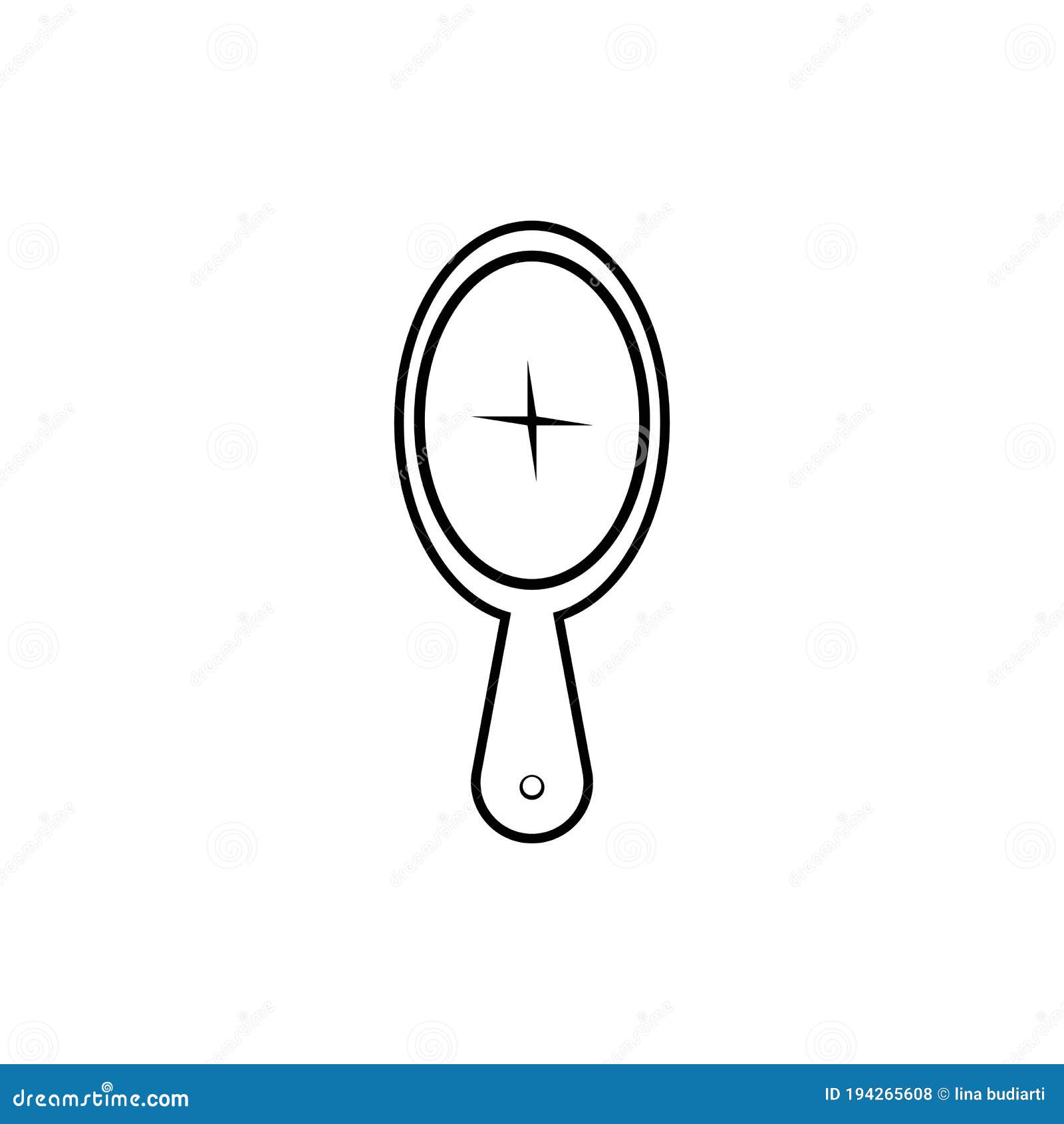 Mirror logo stock vector. Illustration of classic, reflective - 194265608