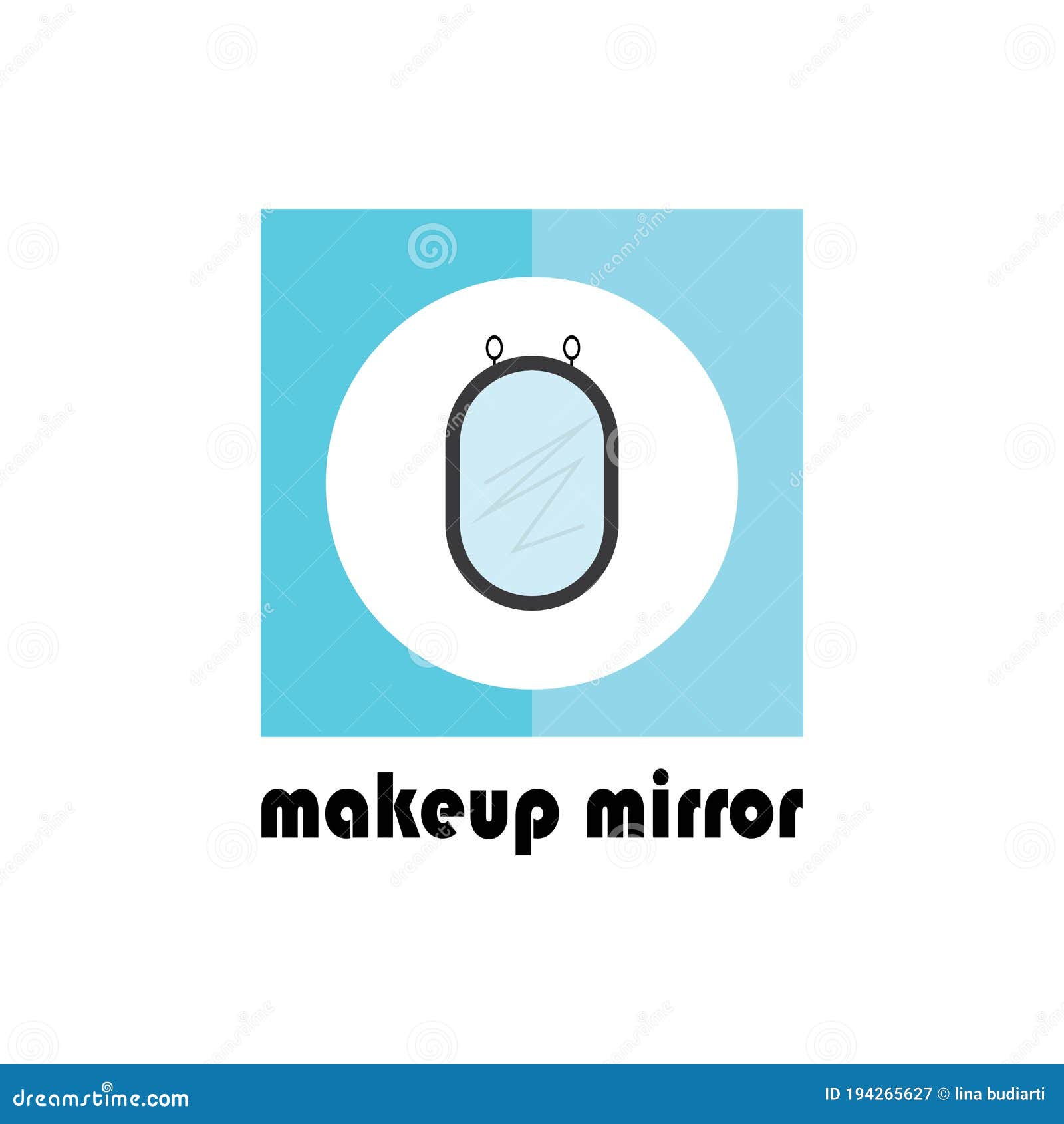 Mirror logo stock vector. Illustration of sign, decoration - 194265627