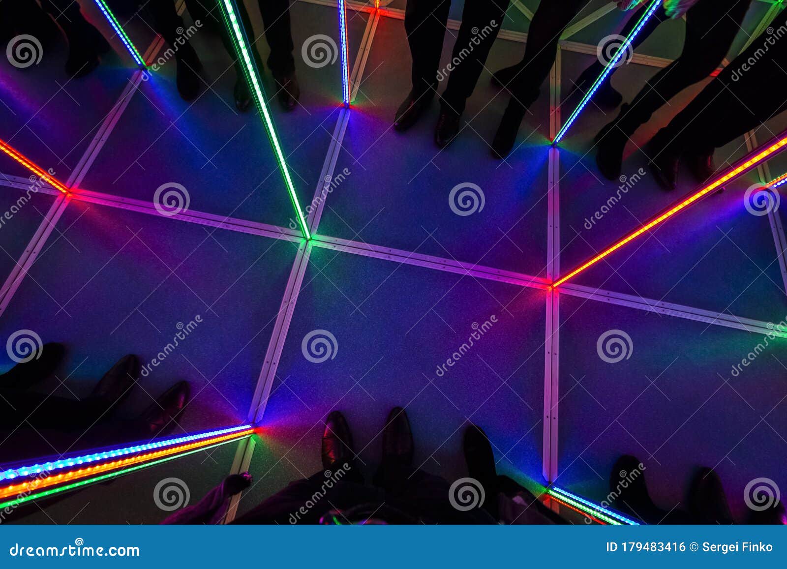 In the mirror maze stock photo. Image of corridor, crossing - 179483416