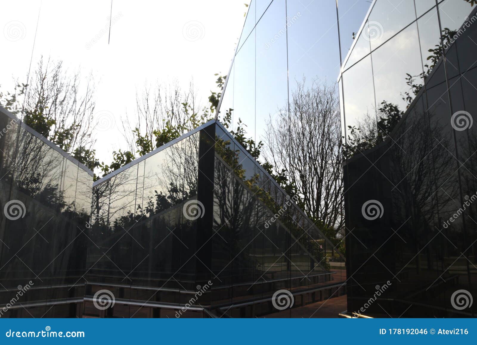 Mirror Maze and Reflection of Nature in it Stock Photo - Image of maze ...