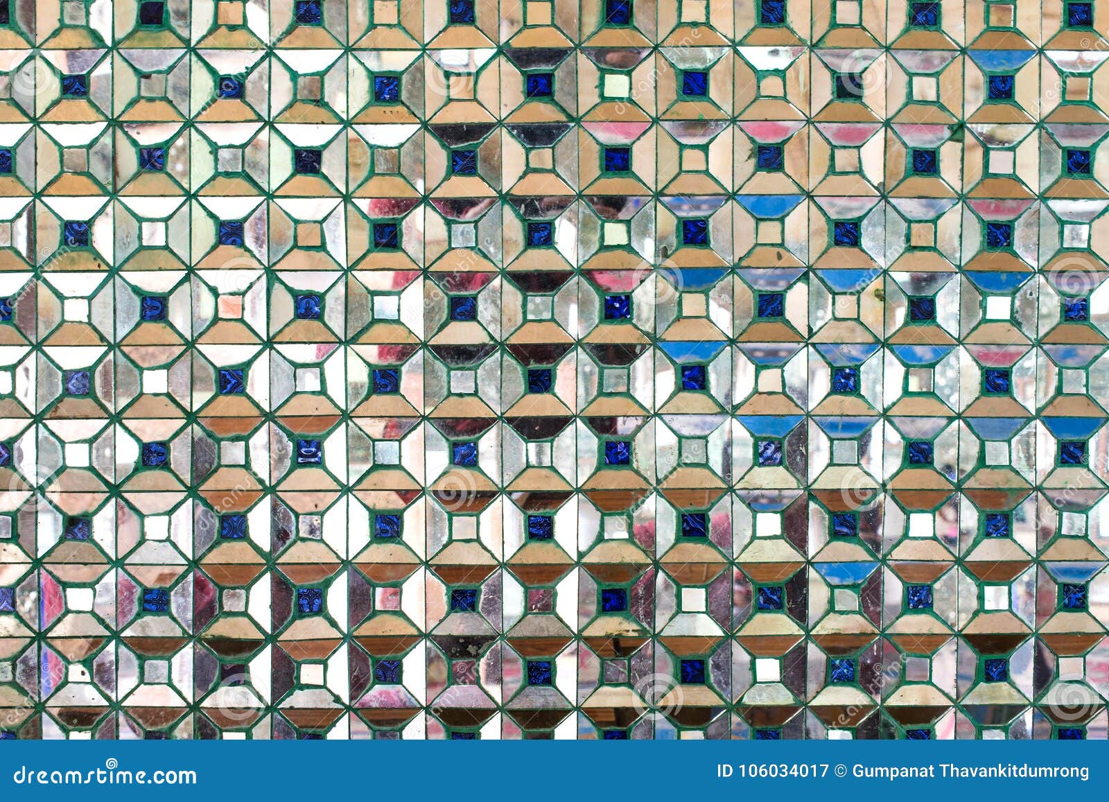 Mirror Mosaic Tiles, Abstract Square Pixel Background Stock Image ...