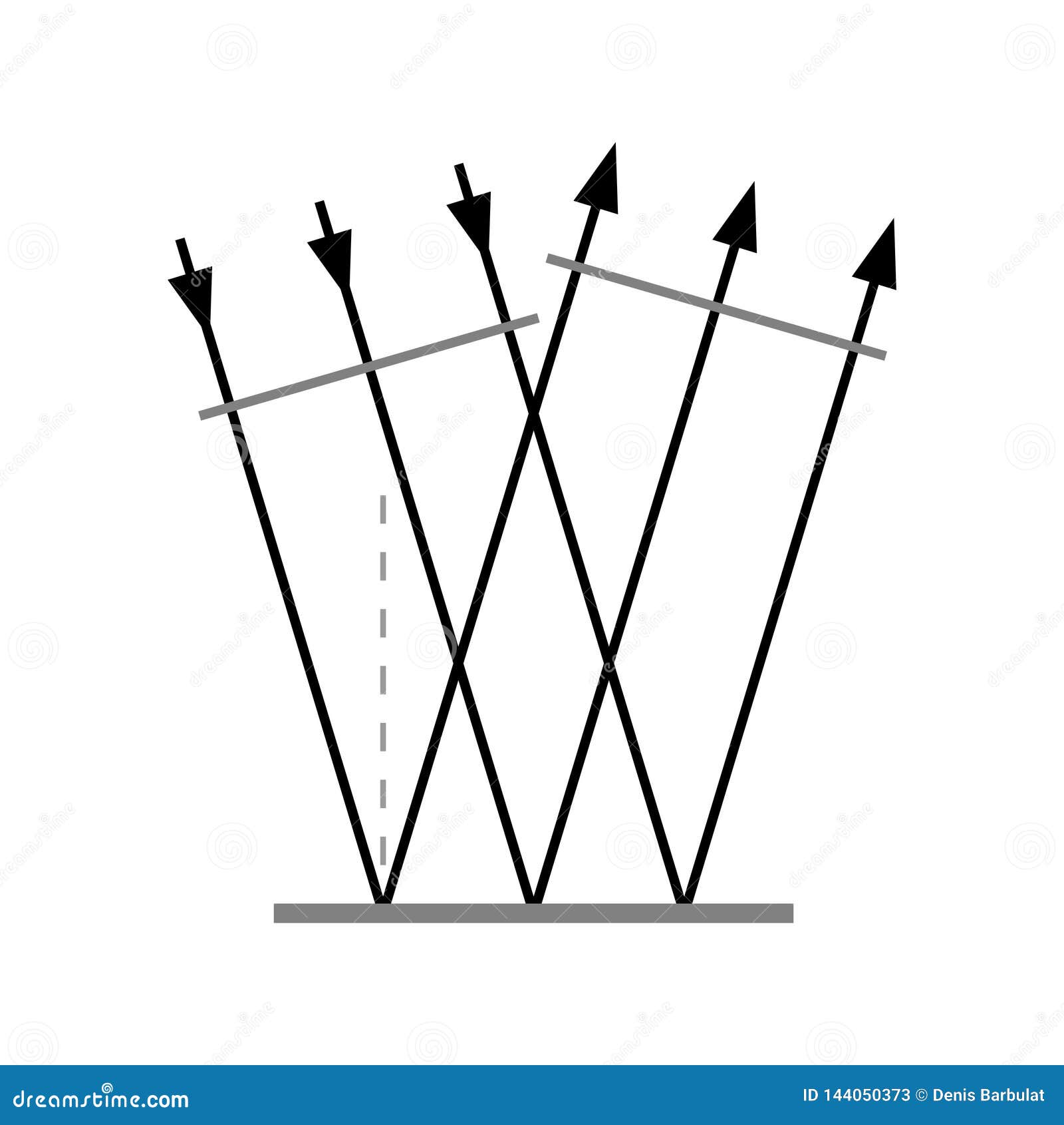 Mirror reflection physics stock vector. Illustration of icon - 144050373