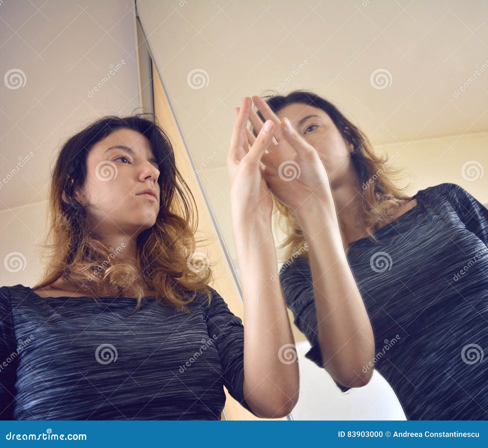 Mirror reflection stock photo. Image of beauty, life - 83903000