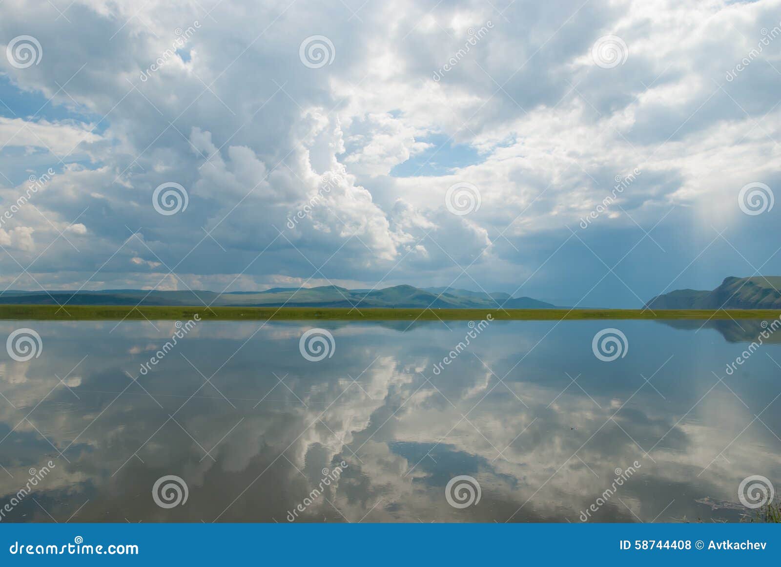 The mirror of the river stock photo. Image of nature - 58744408