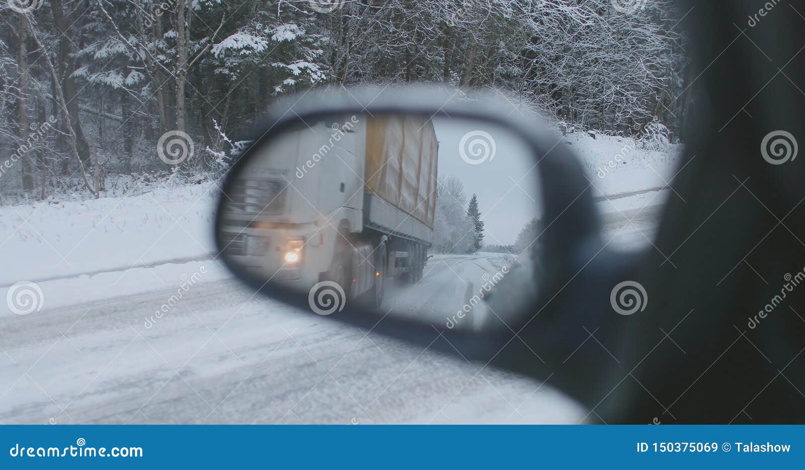 Mirror Side View of the Car Inside View Stock Image - Image of inside ...