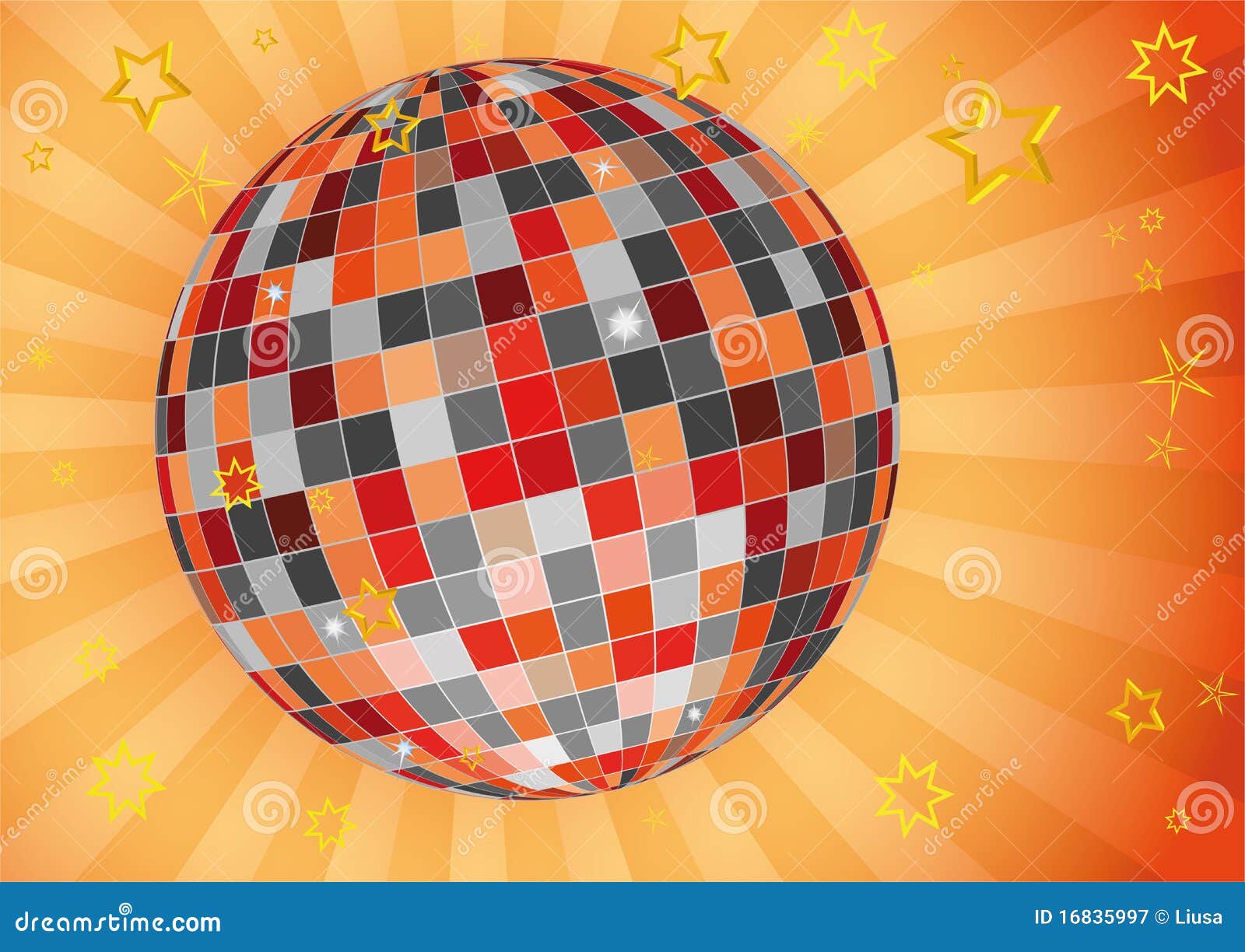 Mirror sphere stock vector. Illustration of abstract - 16835997