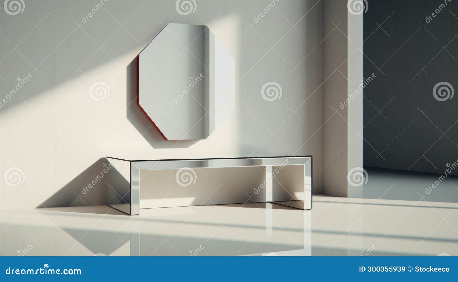 Minimalistic Geometry: 3d Mirror for Bold and Angular Tabletop ...