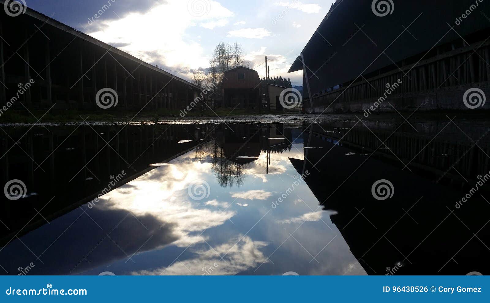 Mirror sunrise stock photo. Image of wast, reflection - 96430526