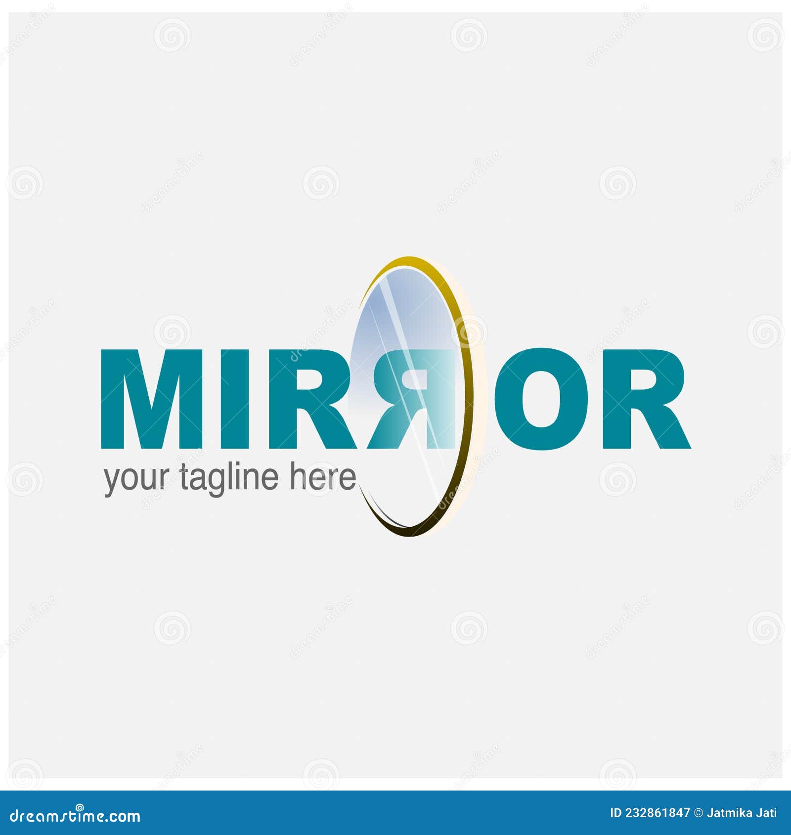 Mirror symbol or icon. stock vector. Illustration of brand - 232861847