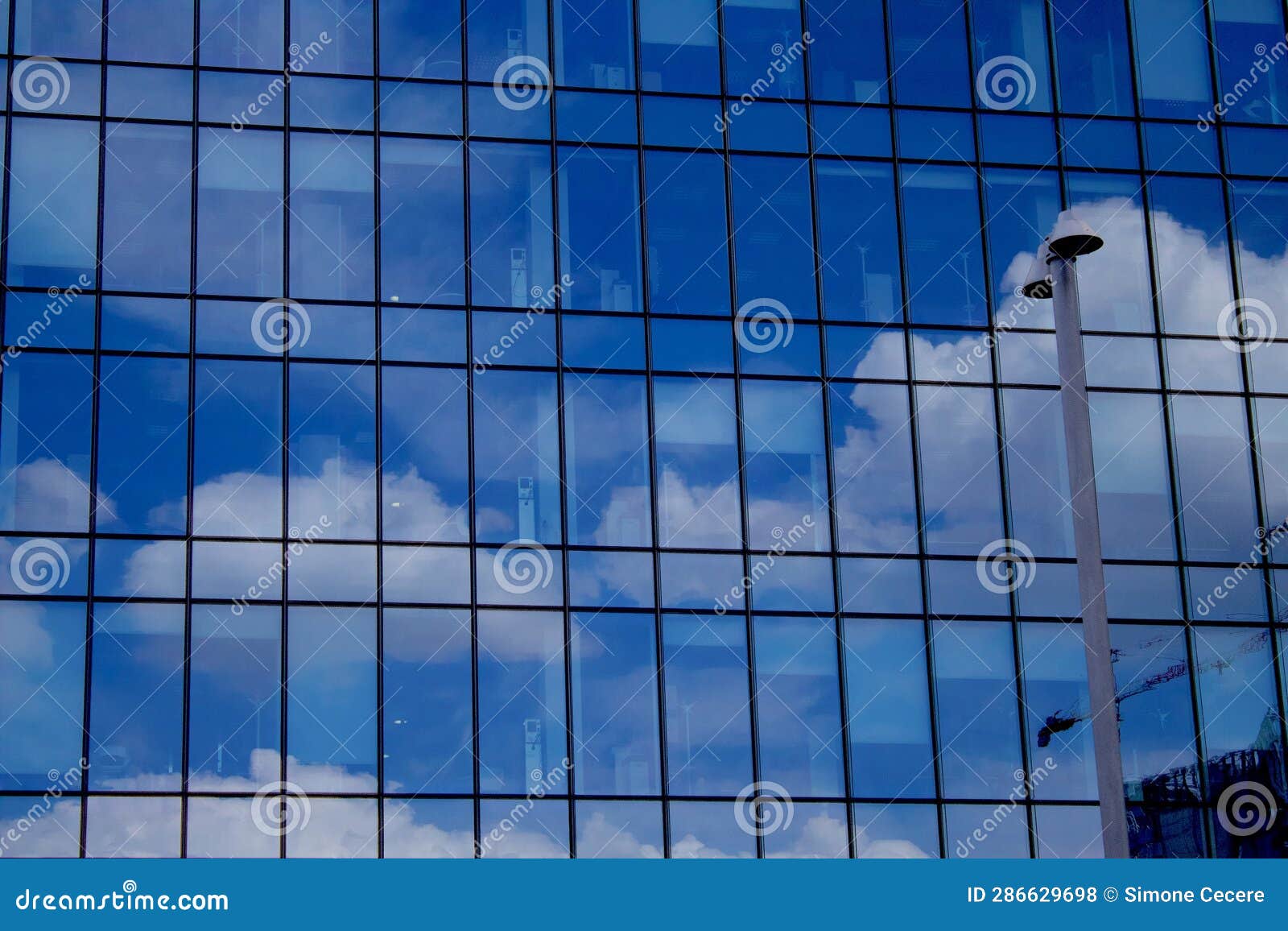 Mirror Windows of a Building Stock Photo - Image of architecture, blue ...